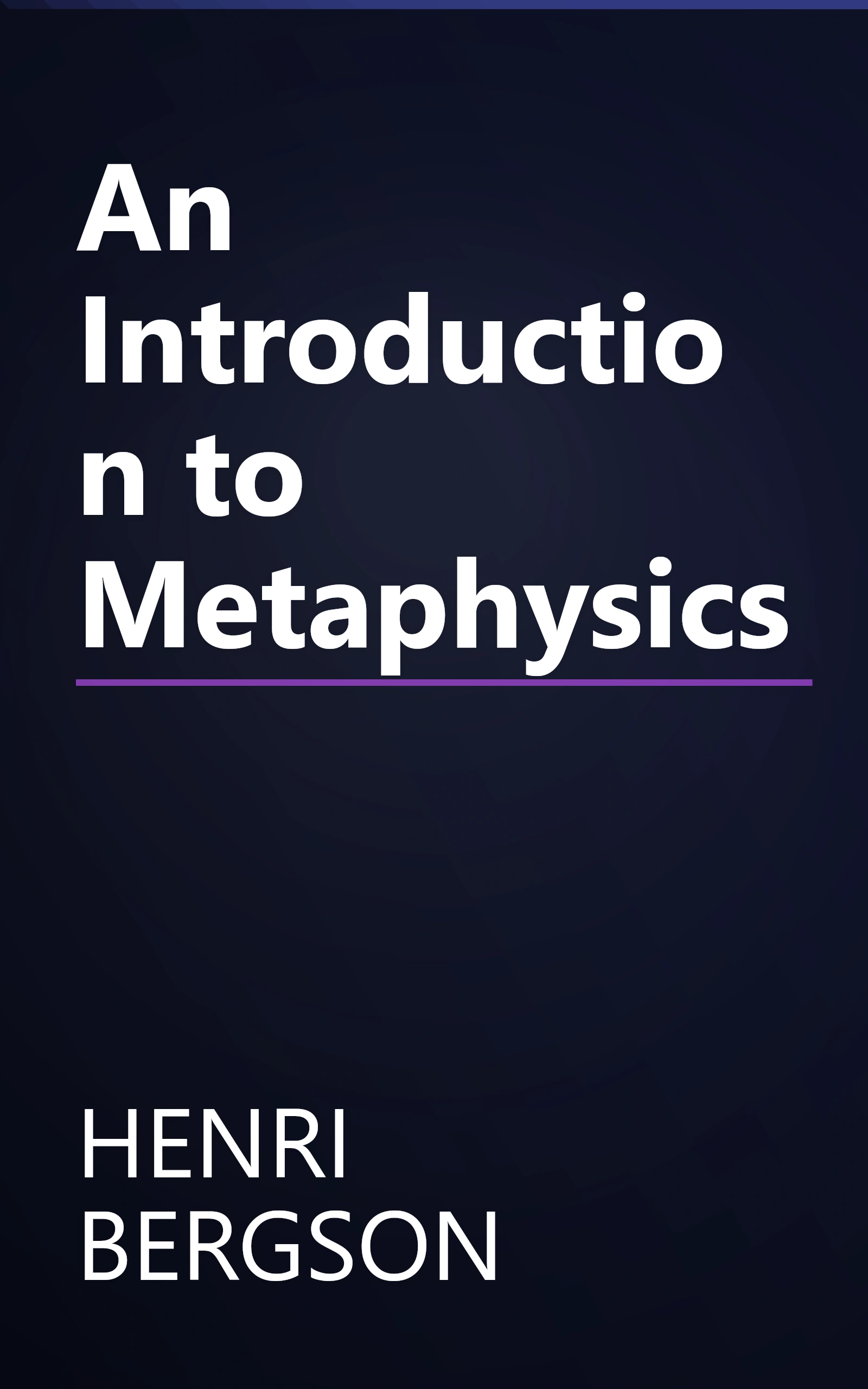 An Introduction to Metaphysics book cover