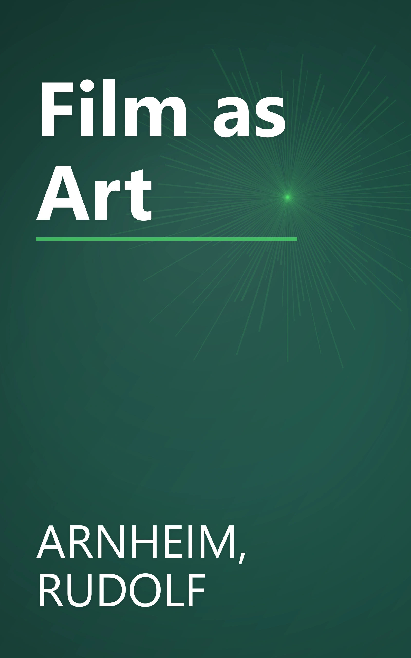 Film as Art book cover