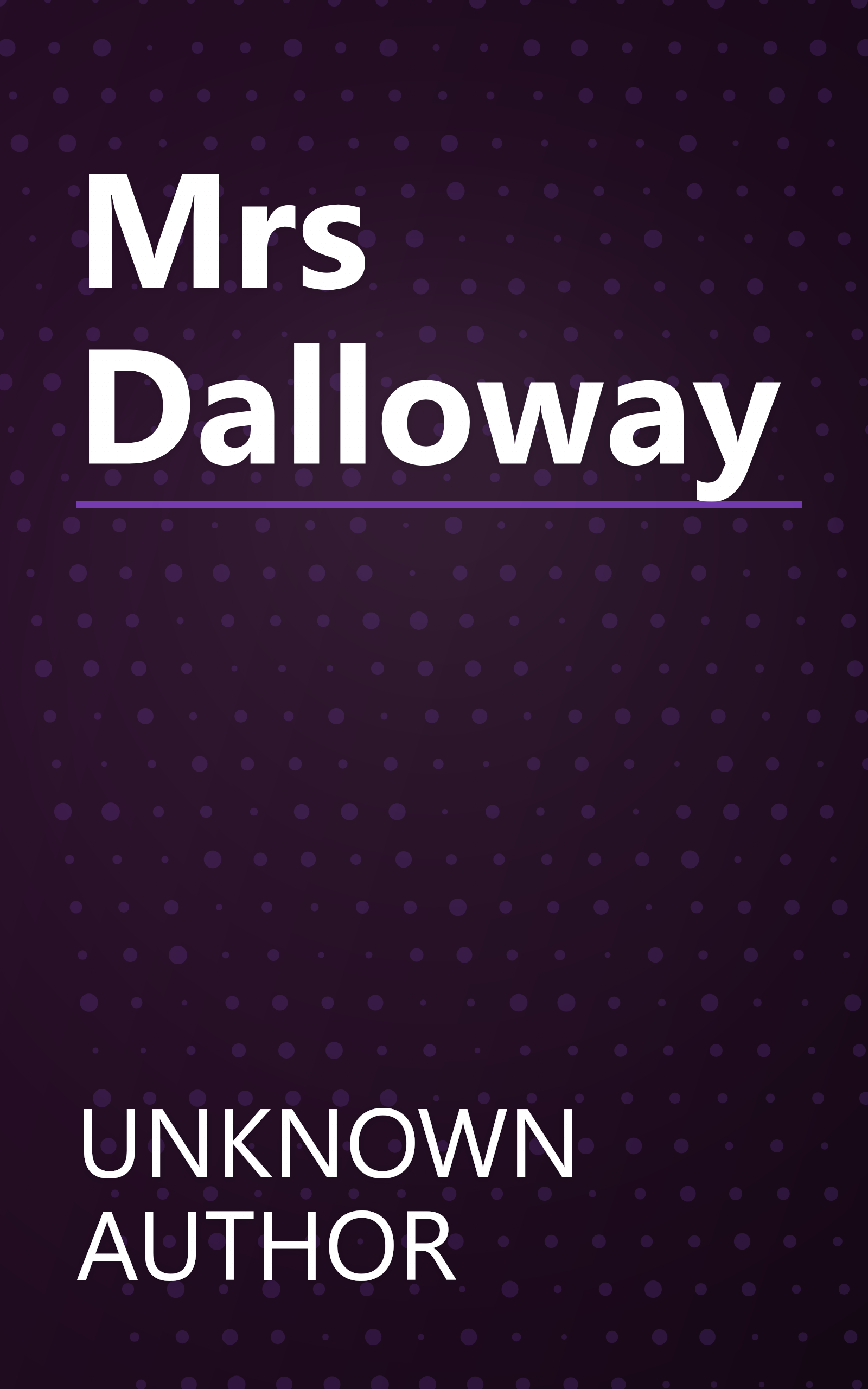 Mrs Dalloway book cover