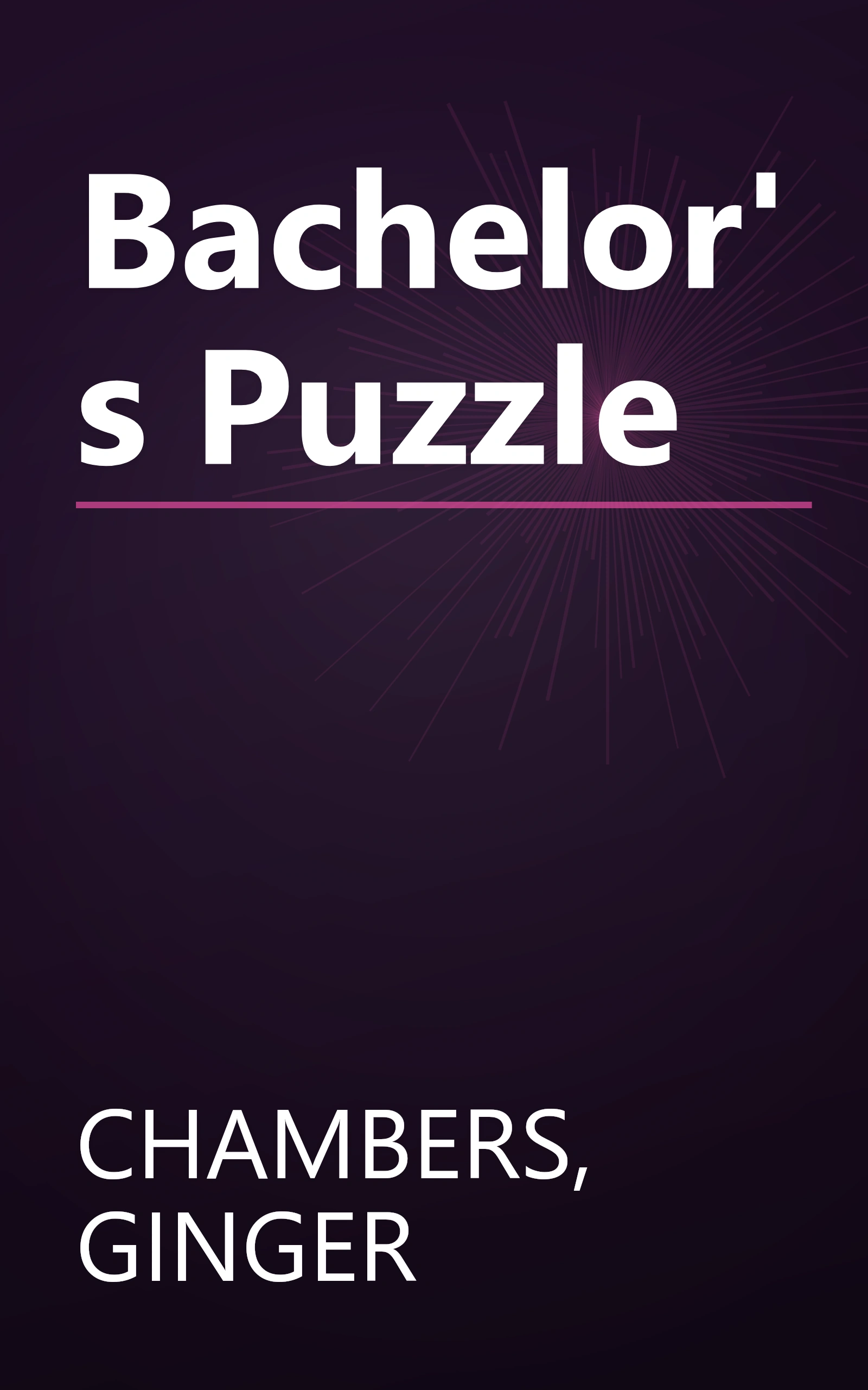 Bachelor's Puzzle book cover