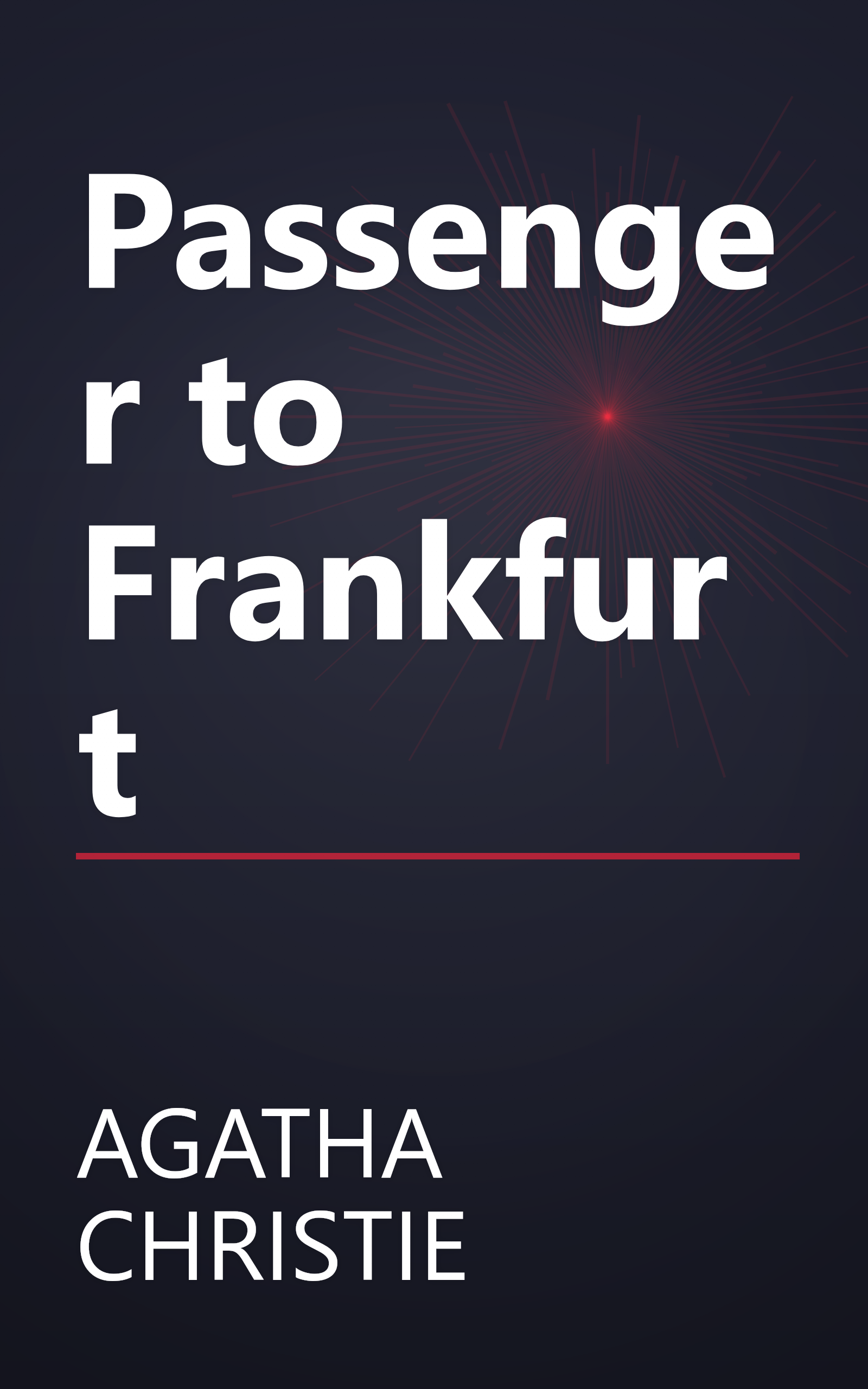 Passenger to Frankfurt book cover