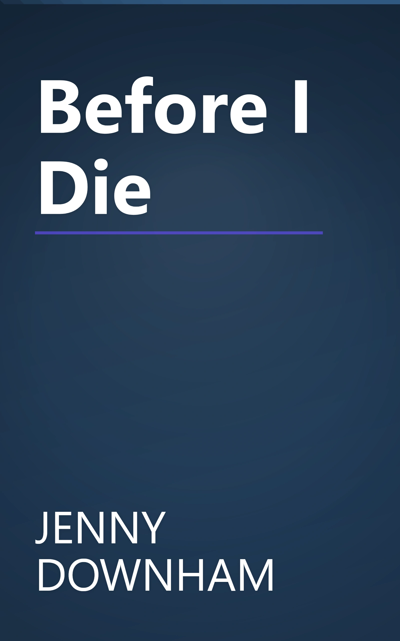 Before I Die book cover