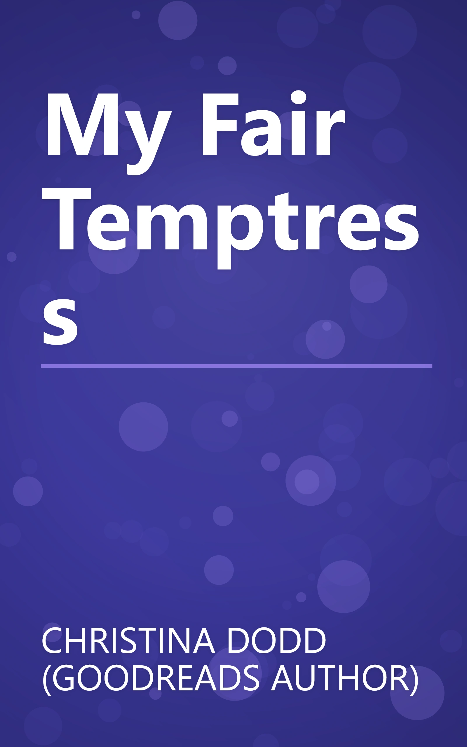 My Fair Temptress book cover