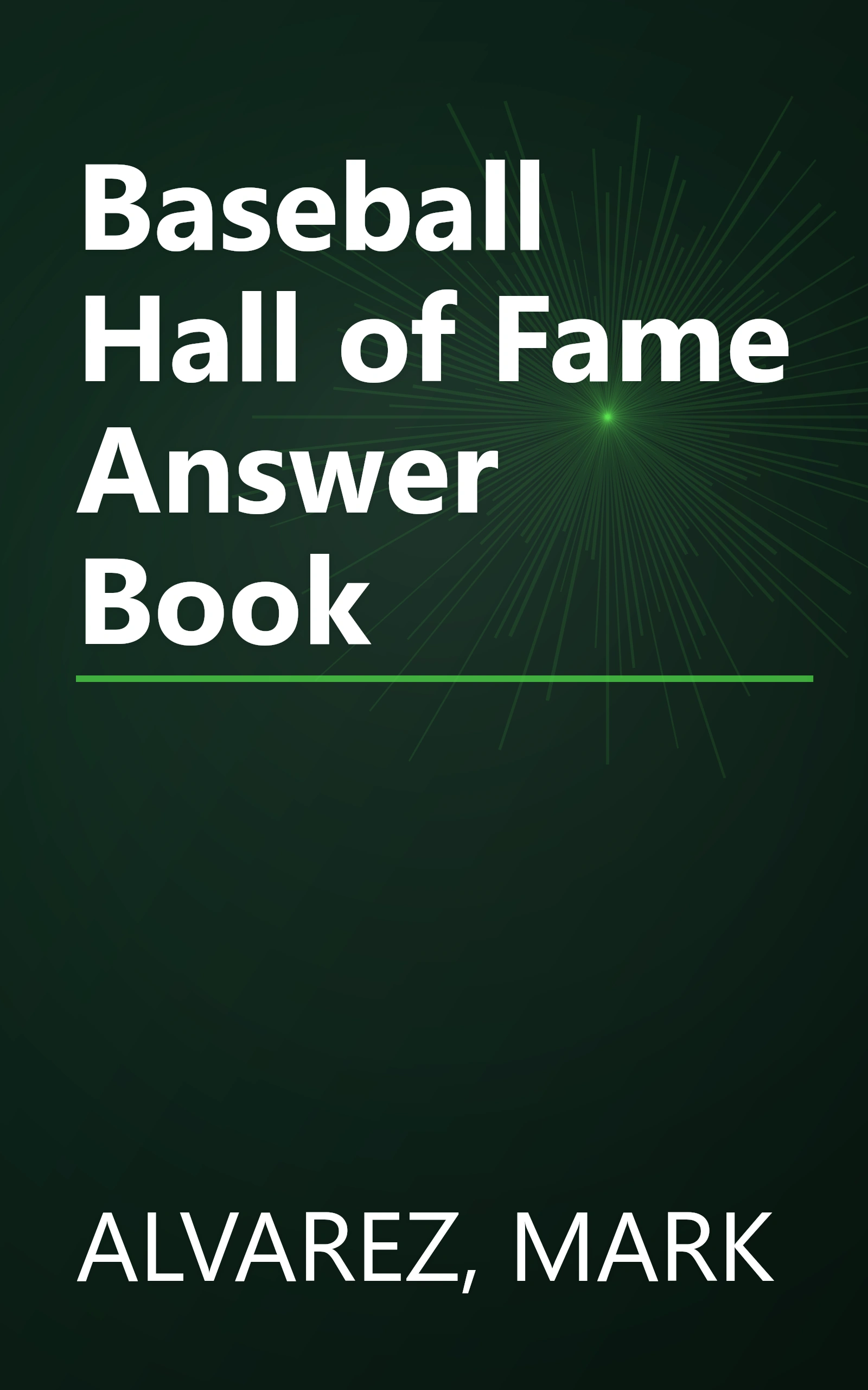 Baseball Hall of Fame Answer Book book cover