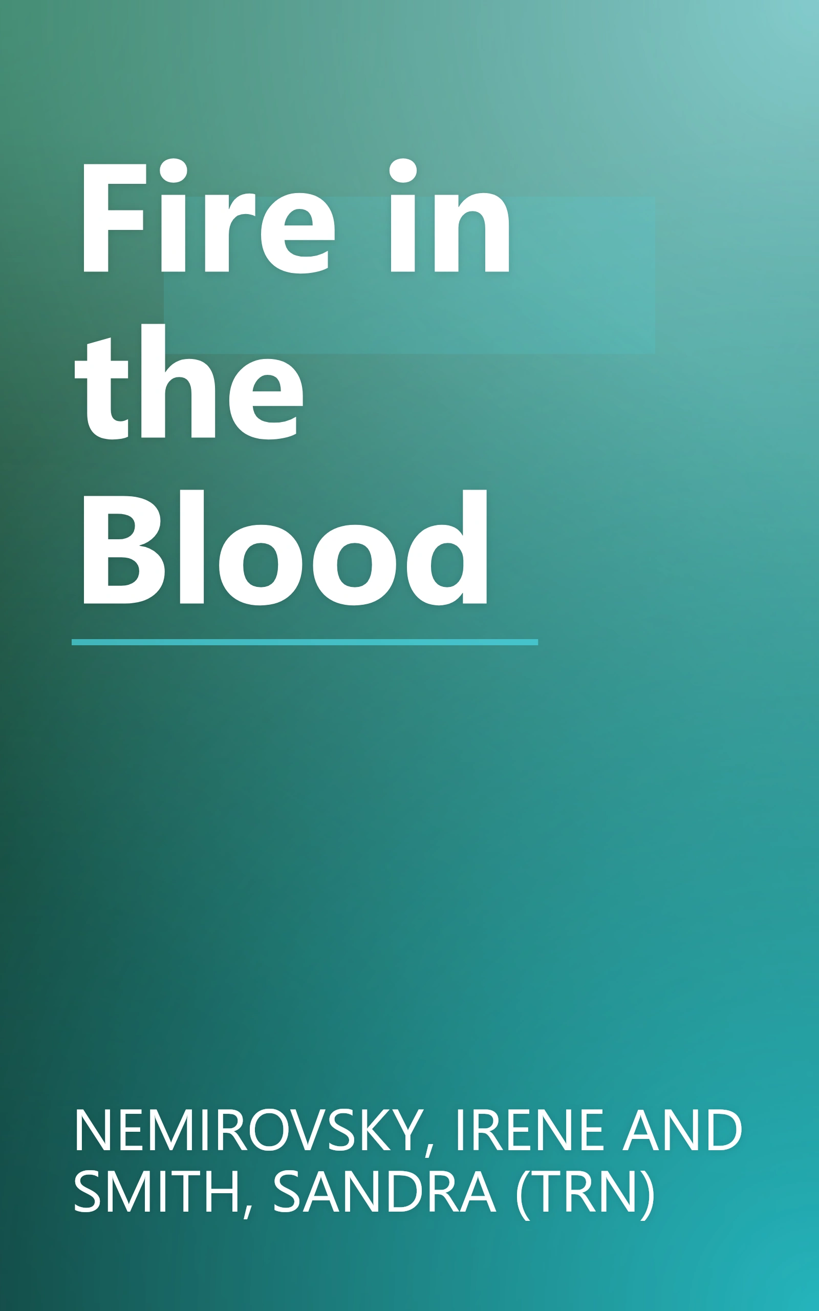 Fire in the Blood book cover
