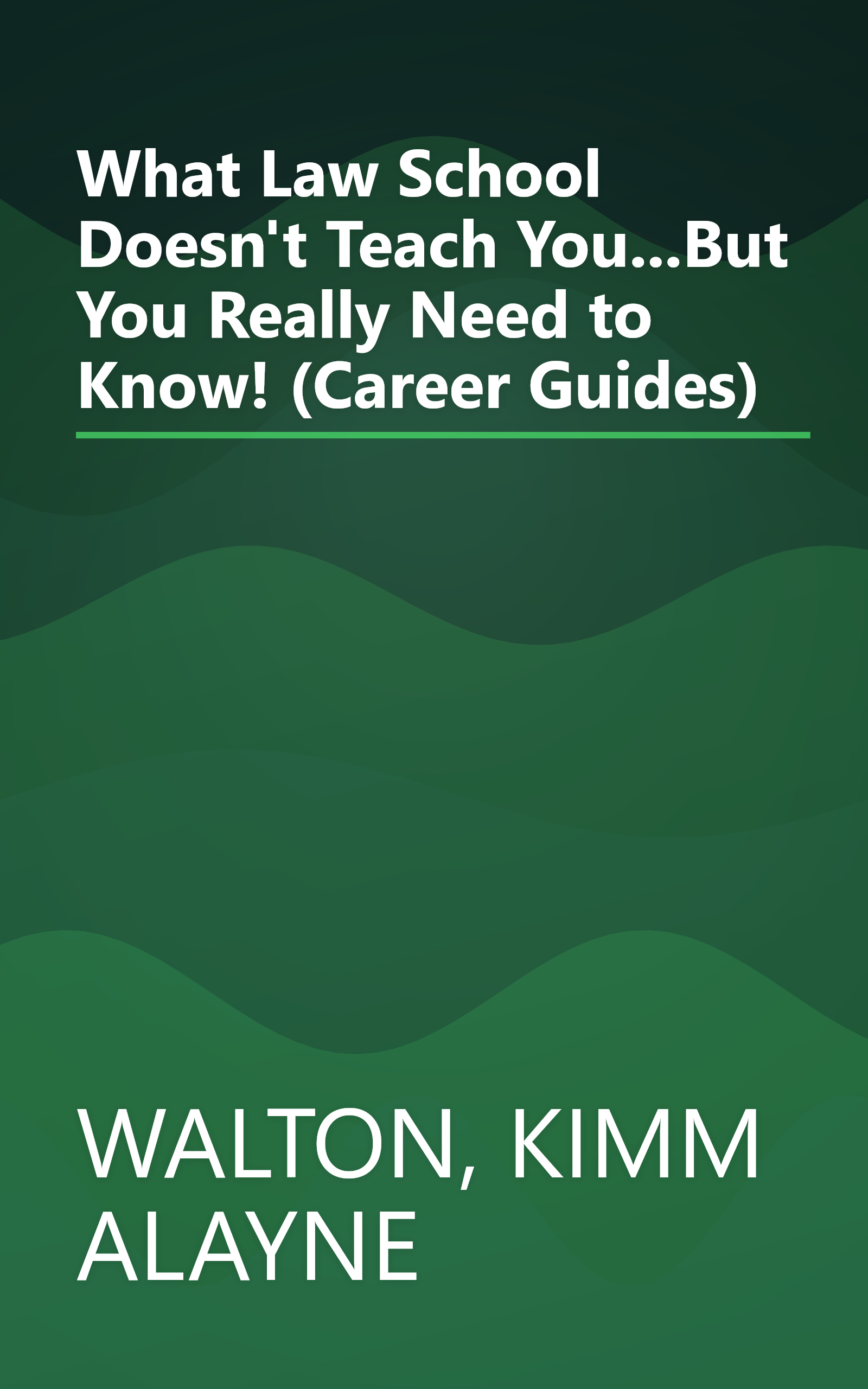 What Law School Doesn't Teach You...But You Really Need to Know! (Career Guides) book cover