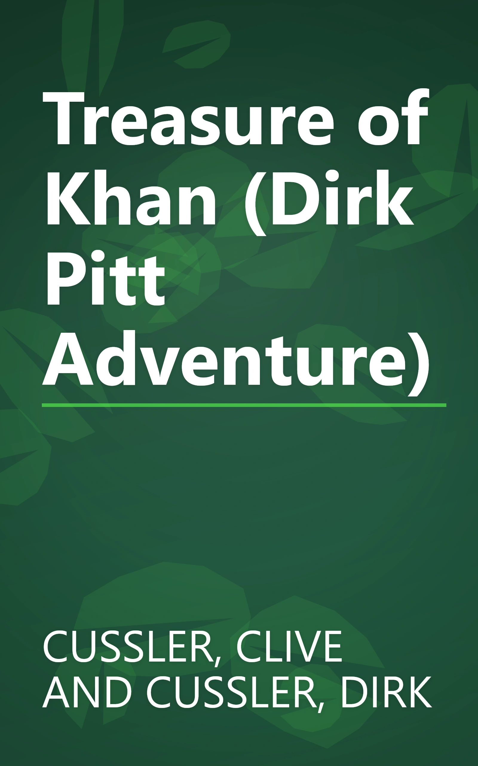 Treasure of Khan (Dirk Pitt Adventure) book cover