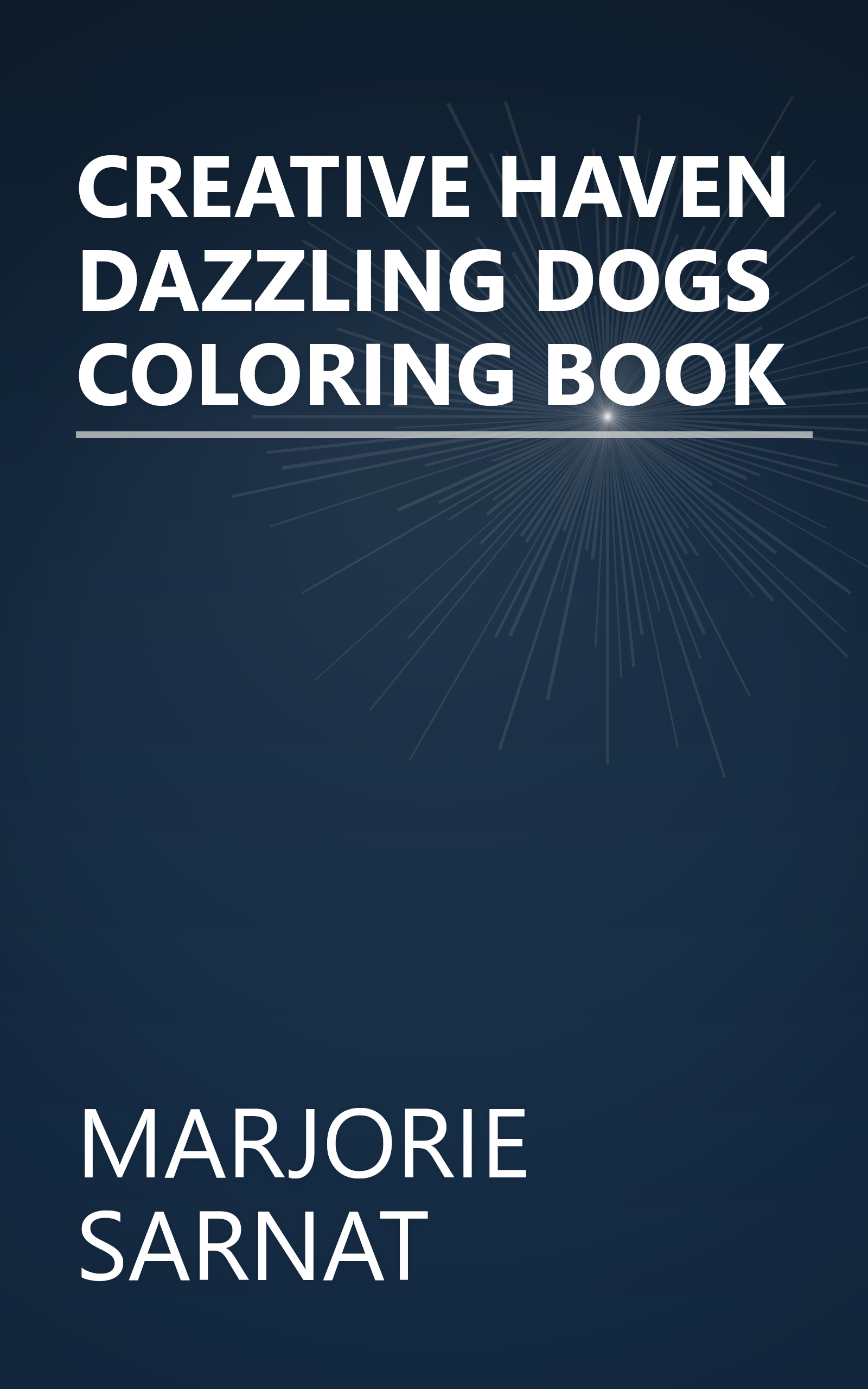 CREATIVE HAVEN DAZZLING DOGS COLORING BOOK book cover
