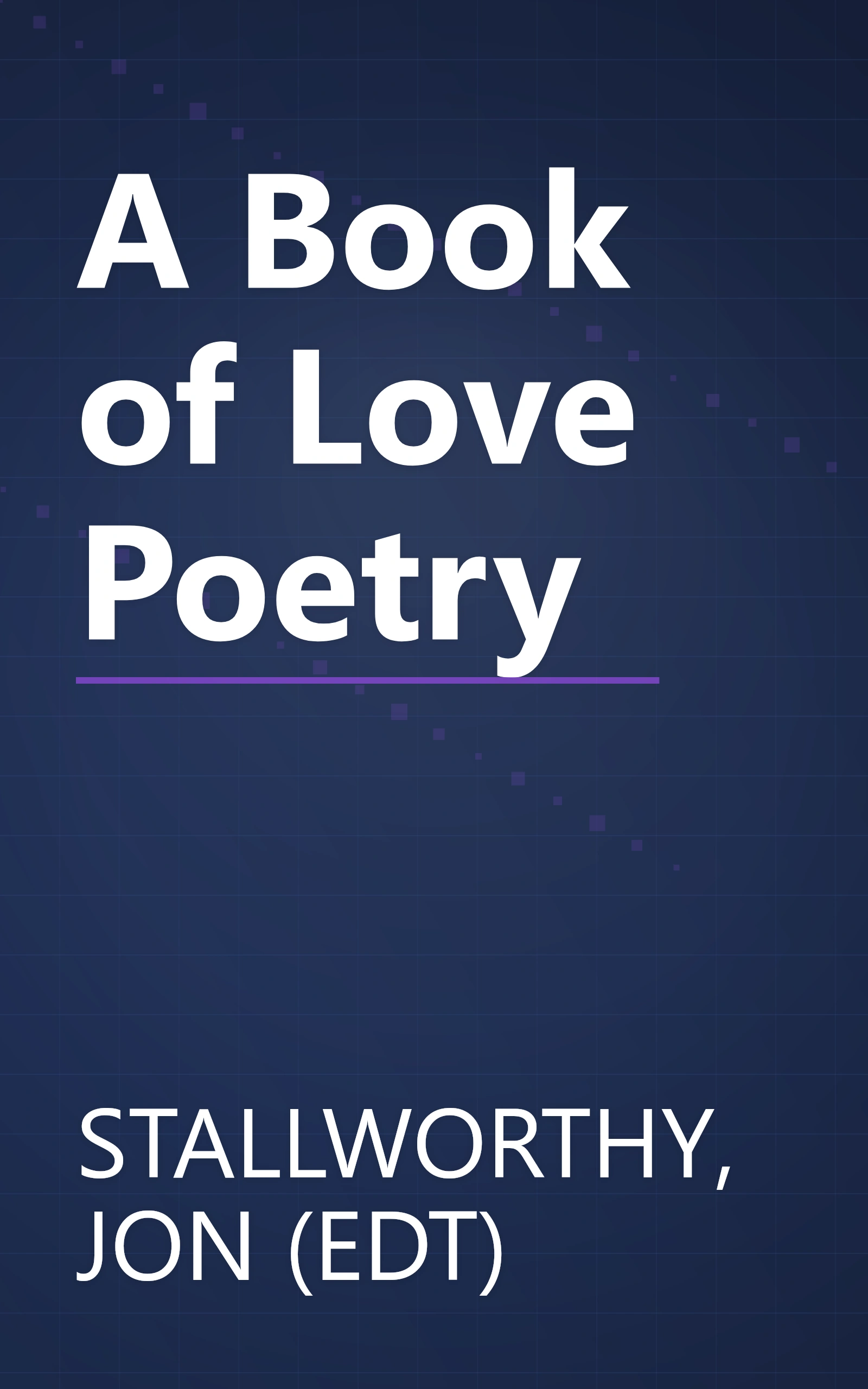 A Book of Love Poetry book cover