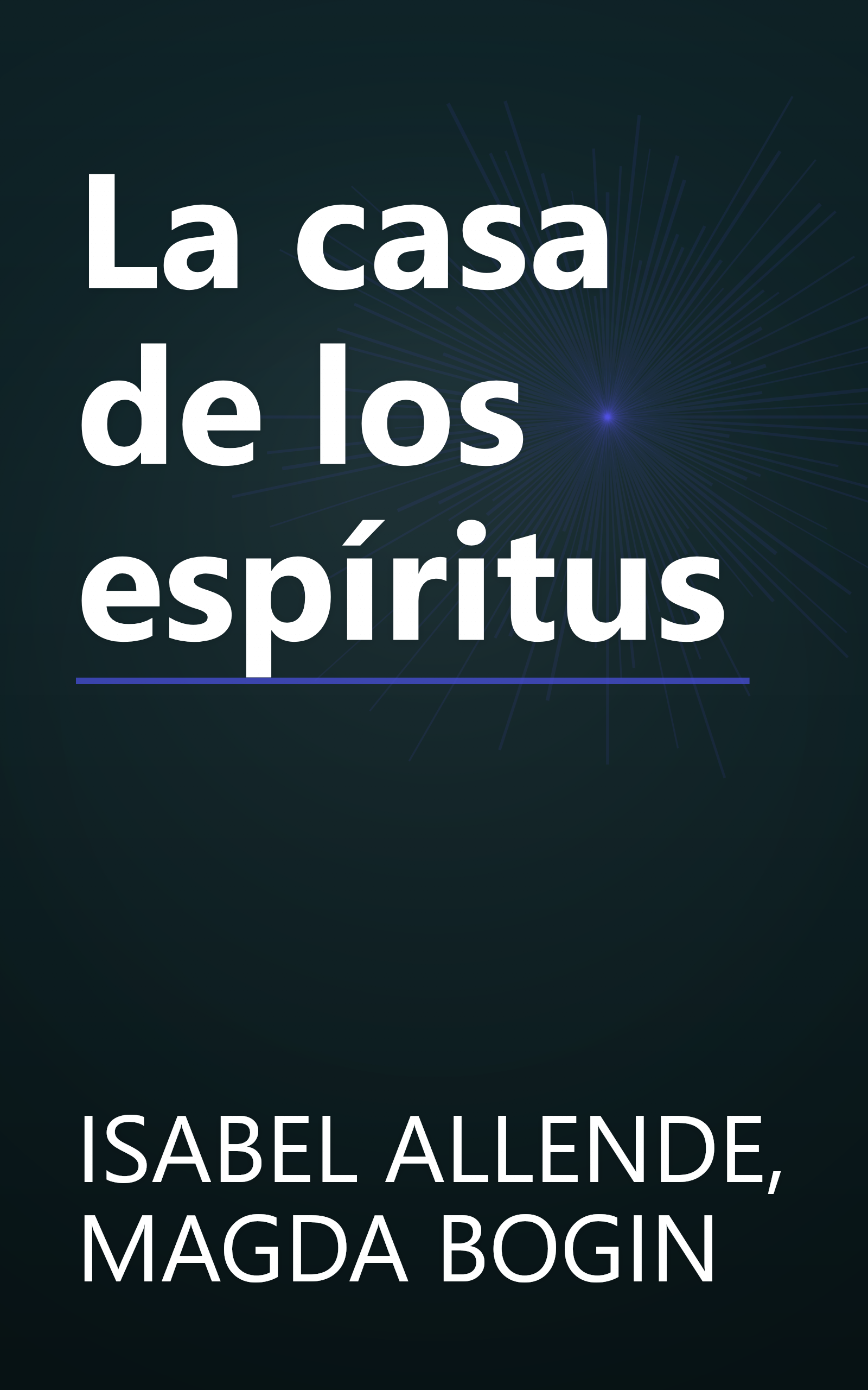 La casa de los espíritus book cover
