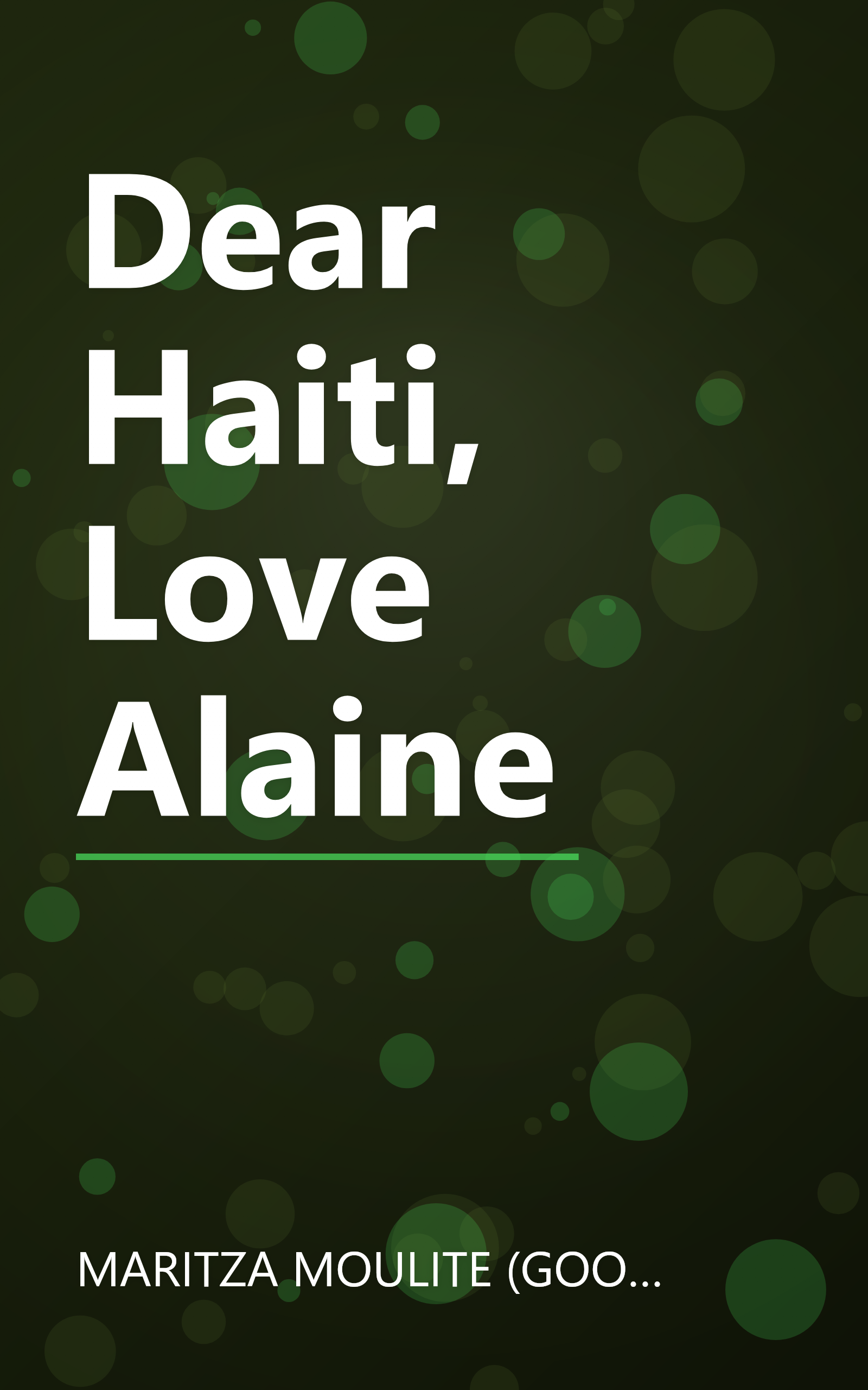 Dear Haiti, Love Alaine book cover