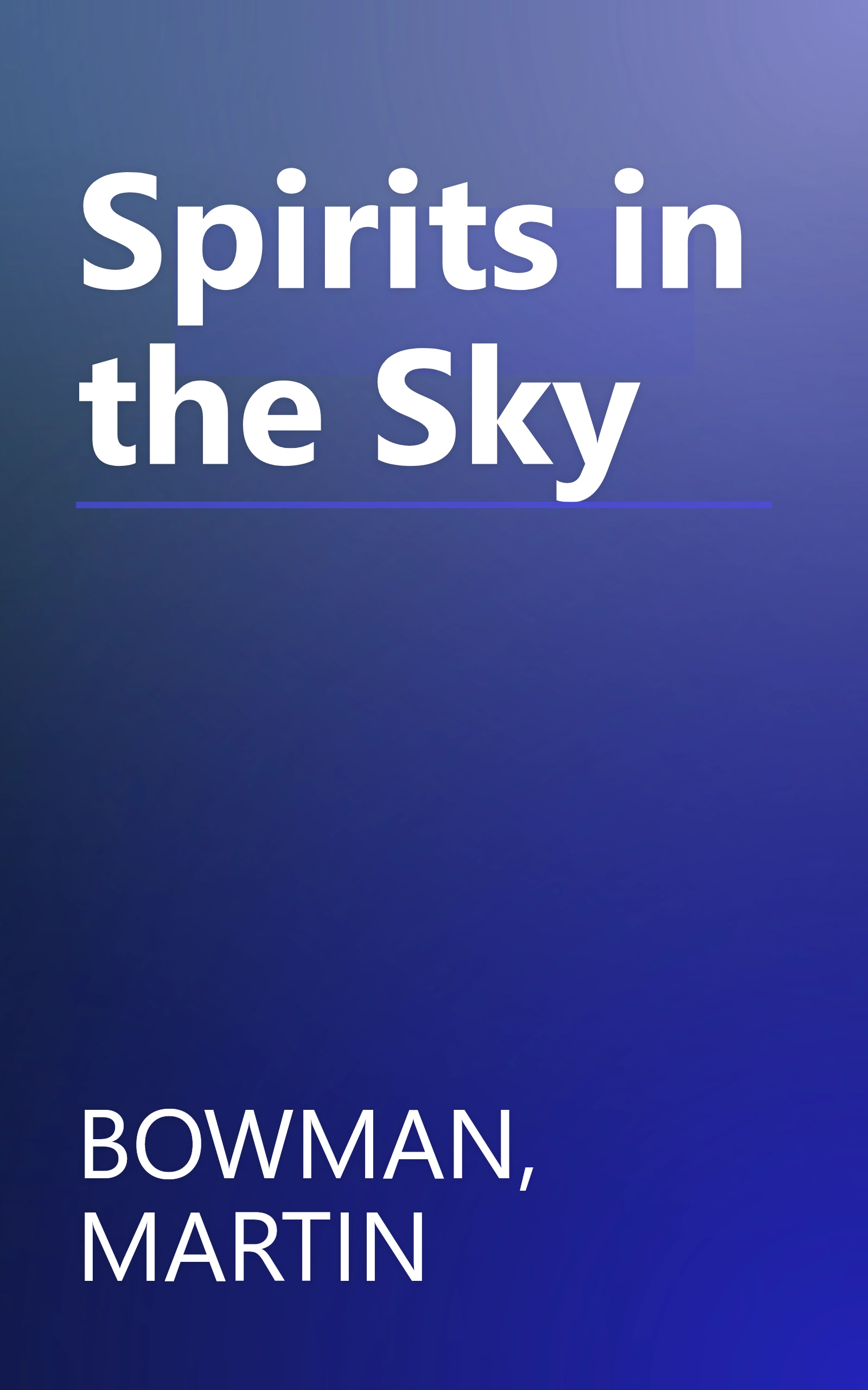 Spirits in the Sky book cover