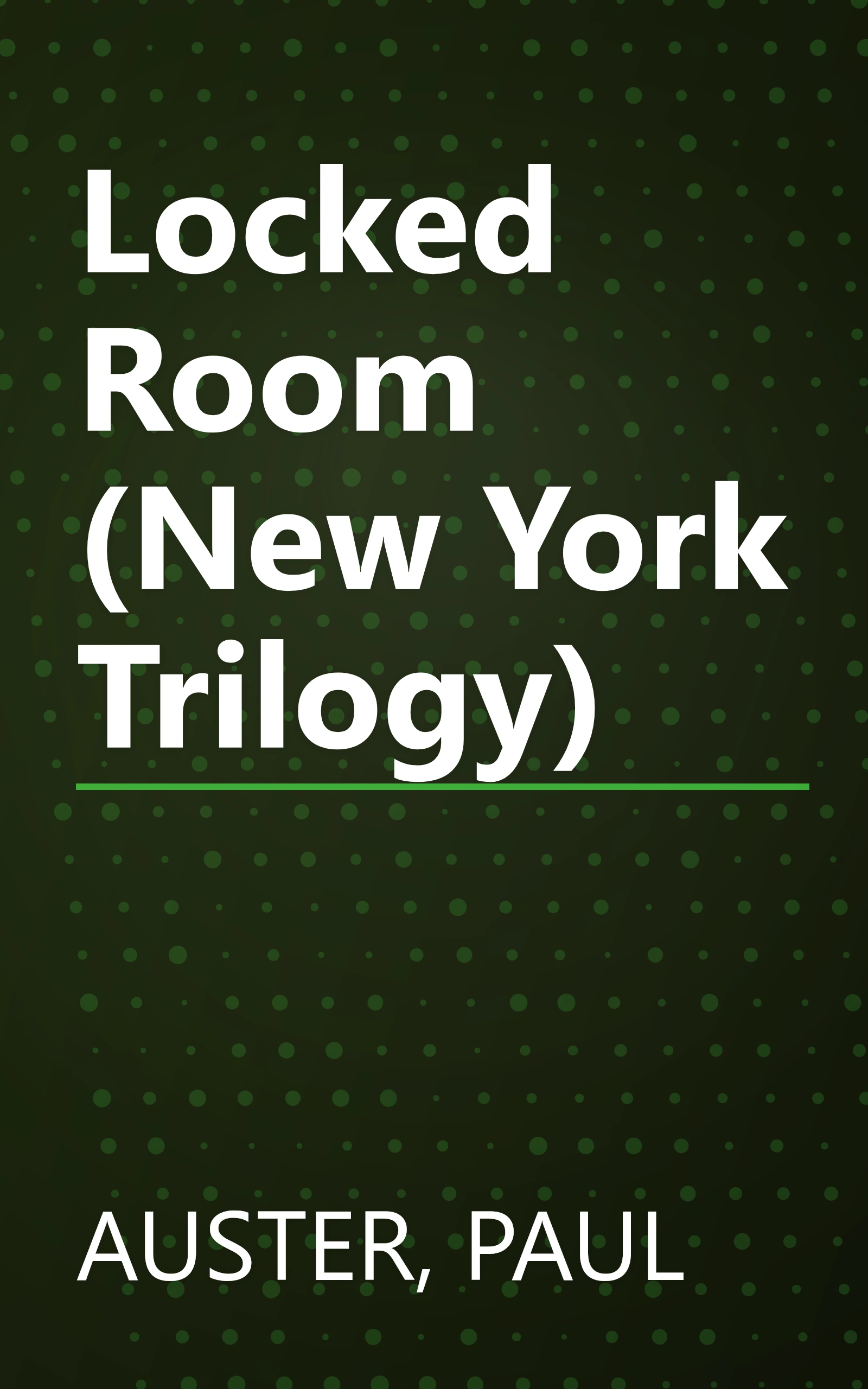 Locked Room (New York Trilogy) book cover