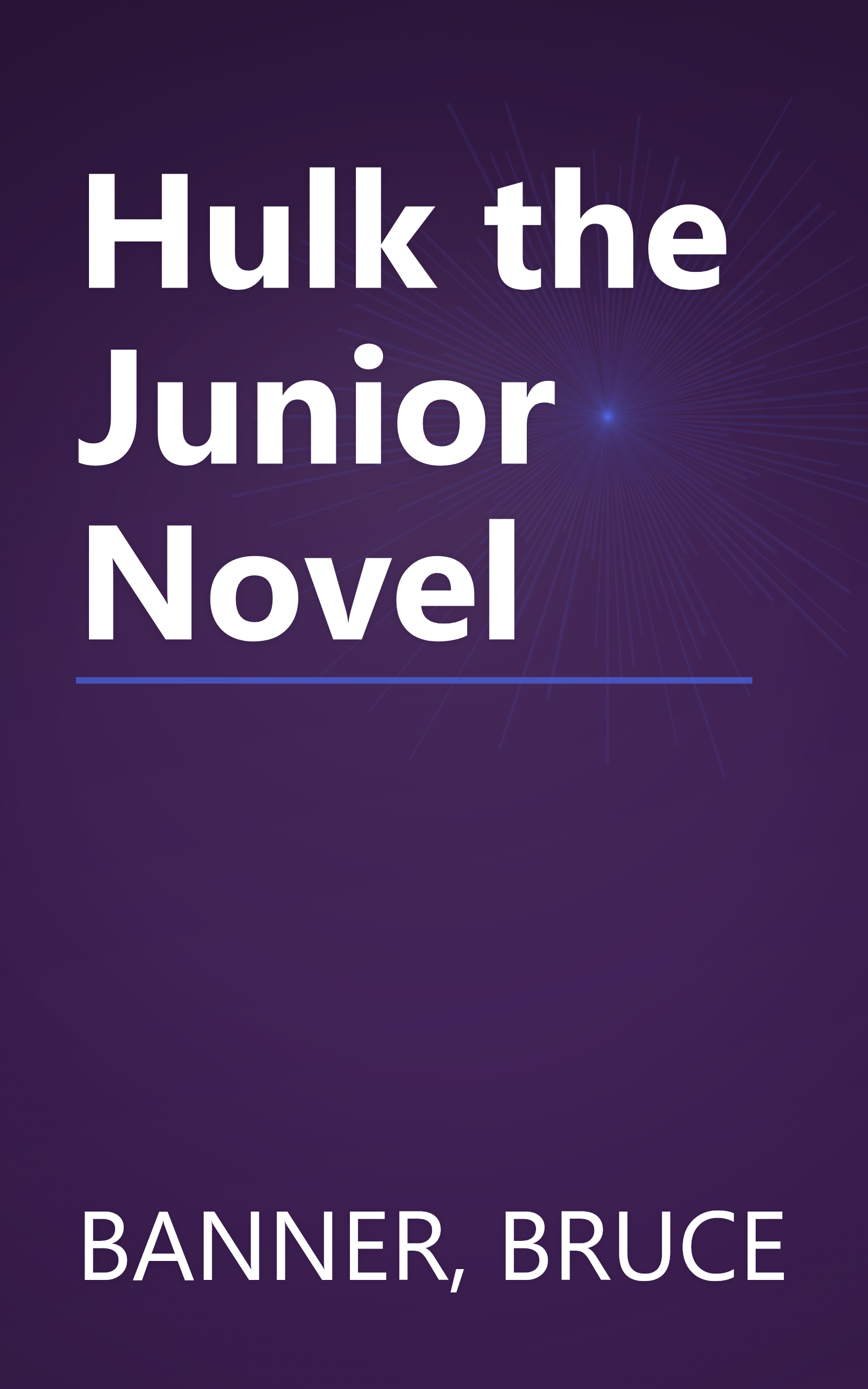 Hulk the Junior Novel book cover