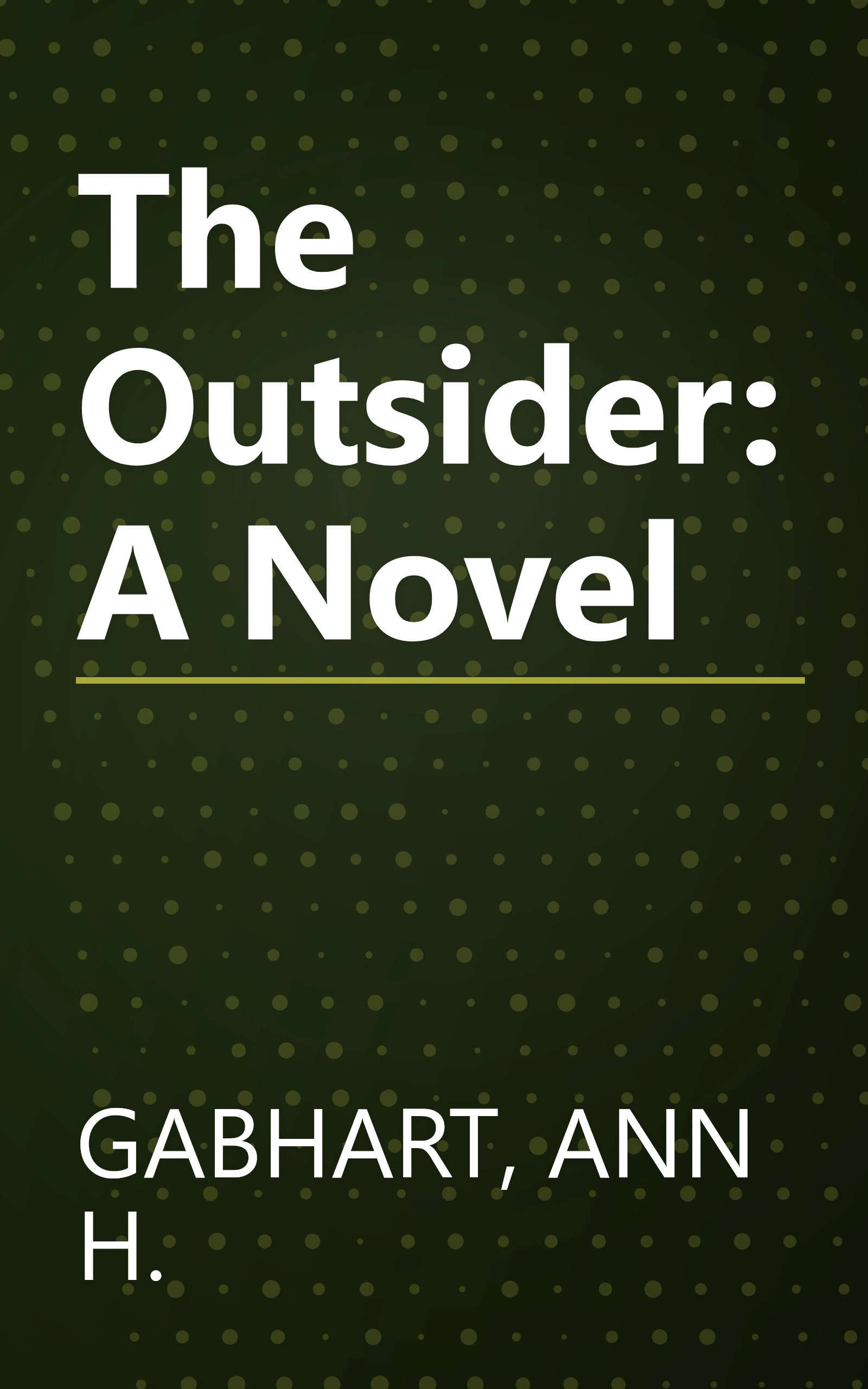 The Outsider: A Novel book cover