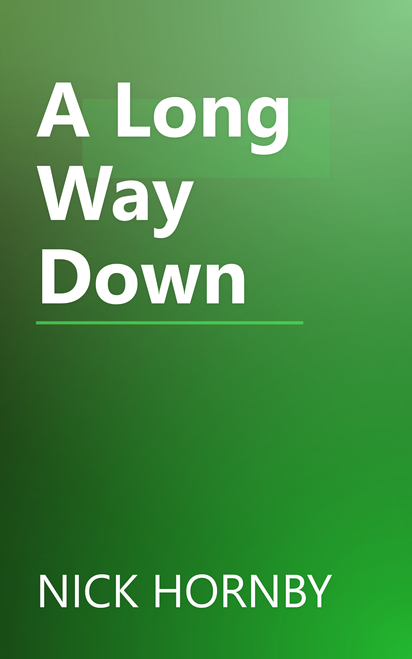 A Long Way Down book cover