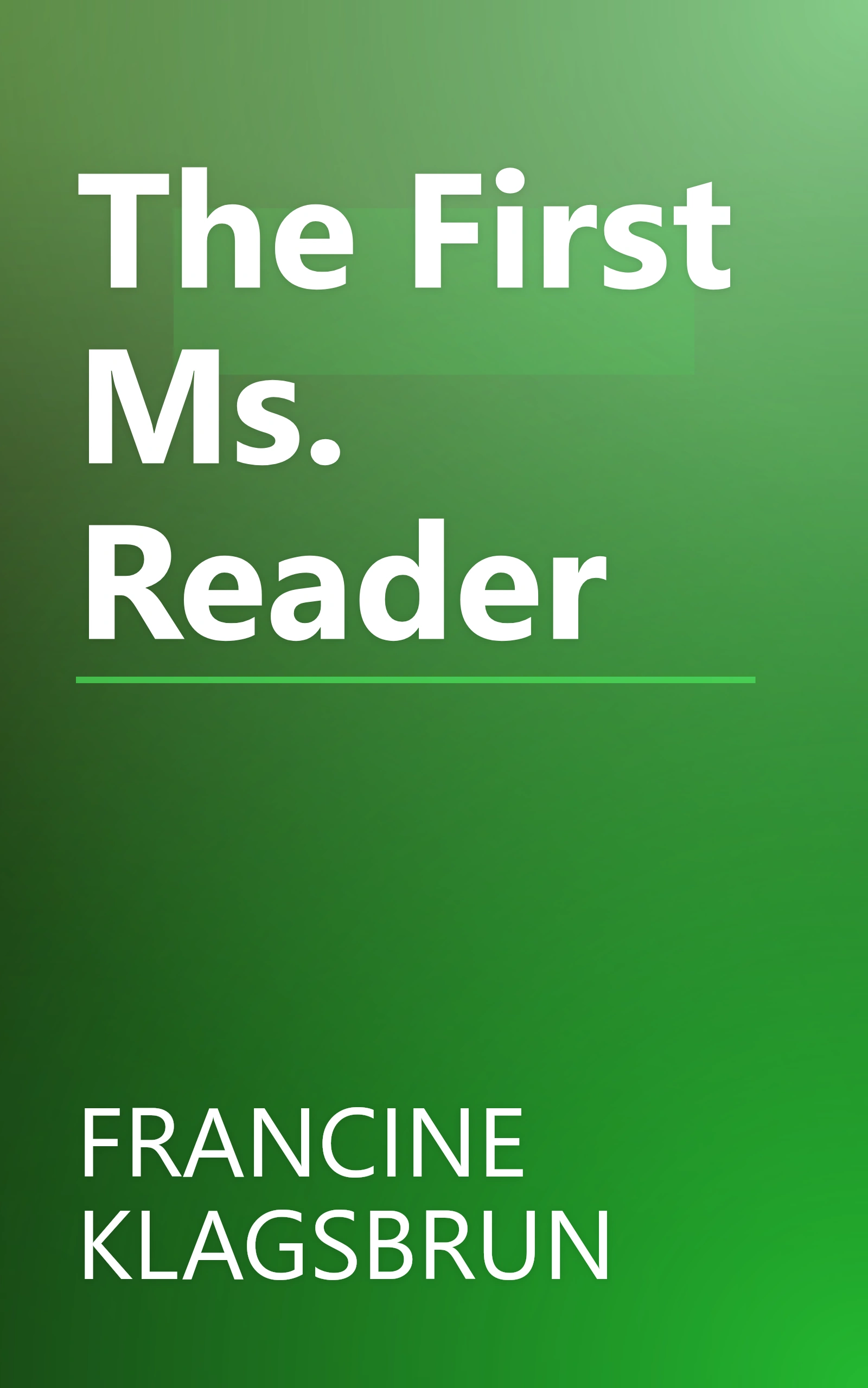 The First Ms. Reader book cover