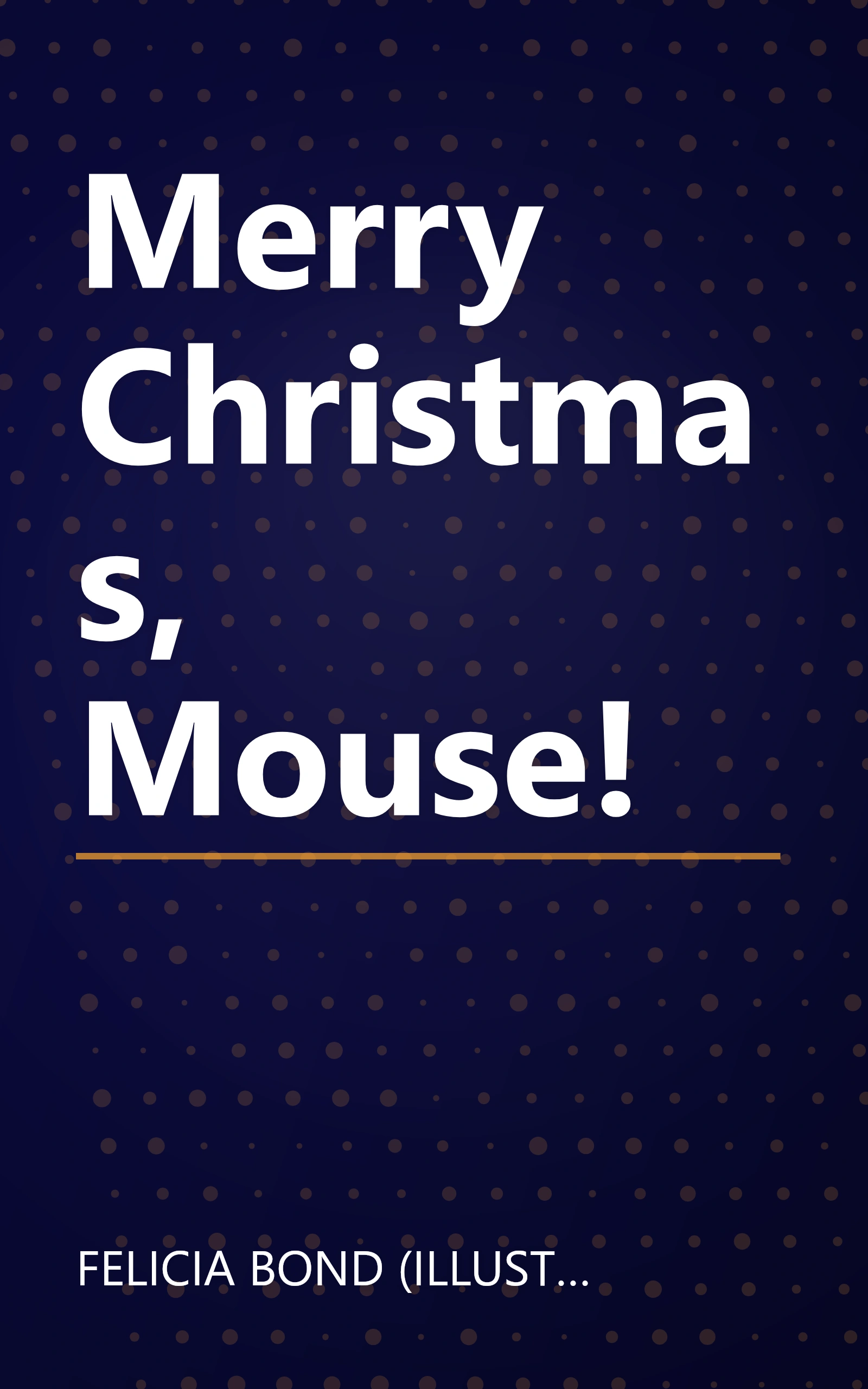 Merry Christmas, Mouse! book cover