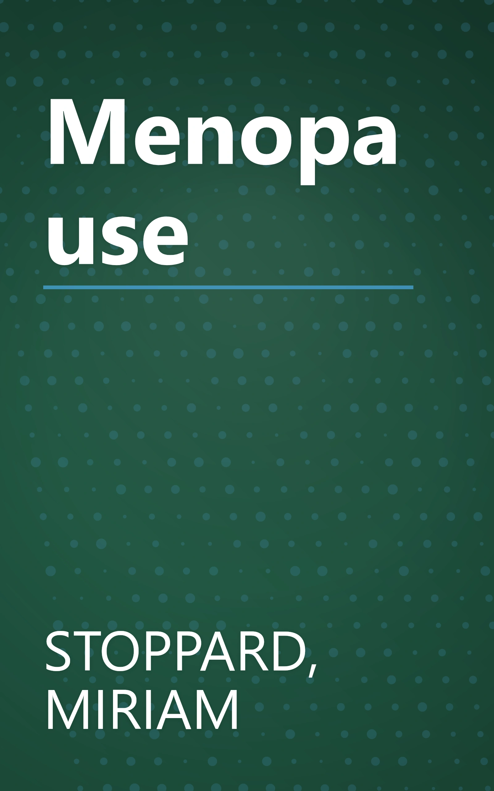 Menopause book cover