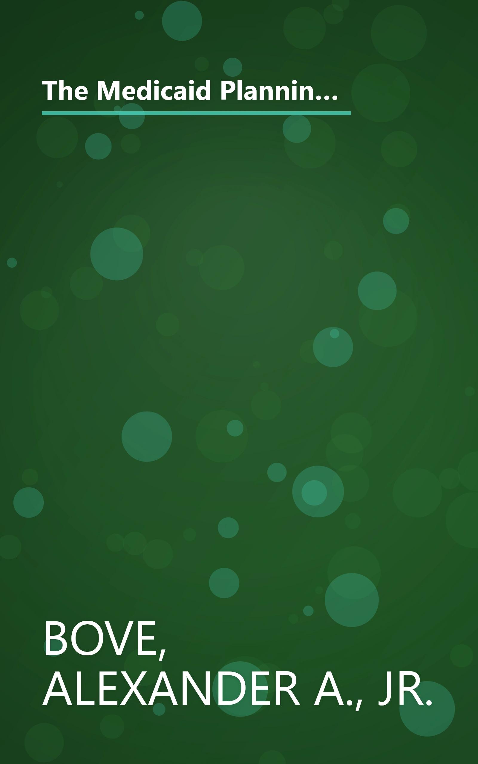 The Medicaid Planning Handbook: A Guide to Protecting Your Family's Assets From Catastrophic Nursing Home Costs book cover