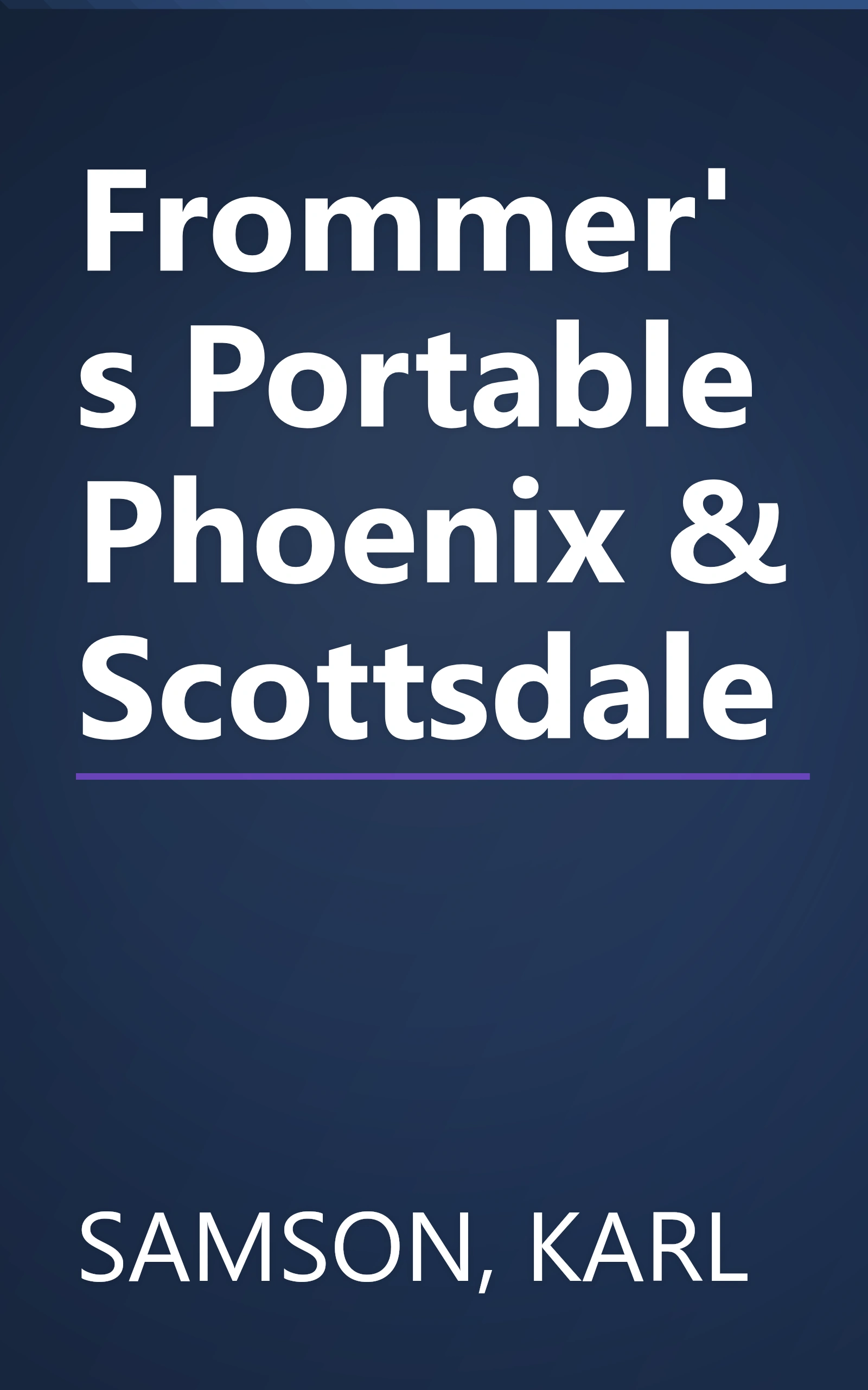 Frommer's Portable Phoenix & Scottsdale book cover