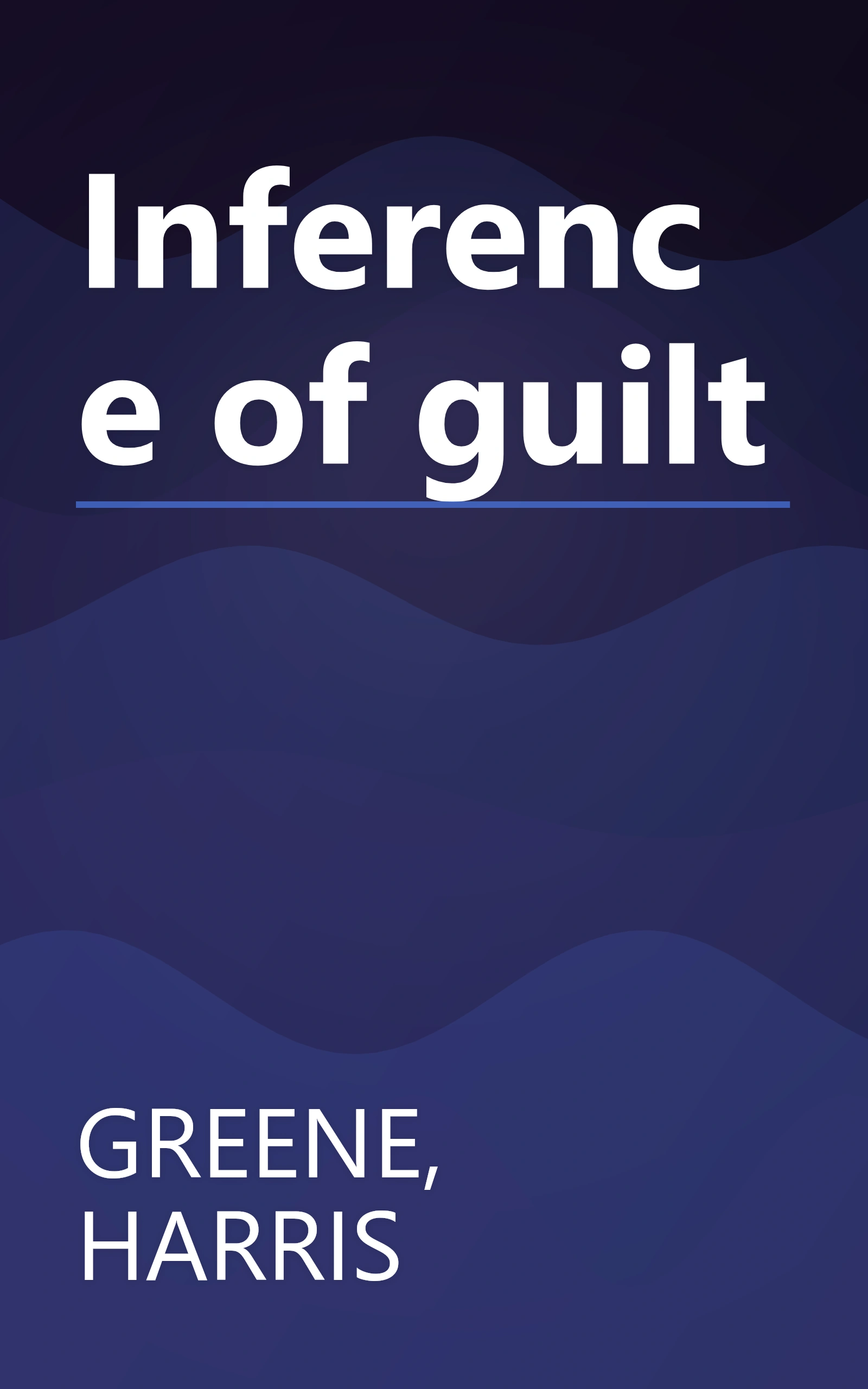 Inference of guilt book cover
