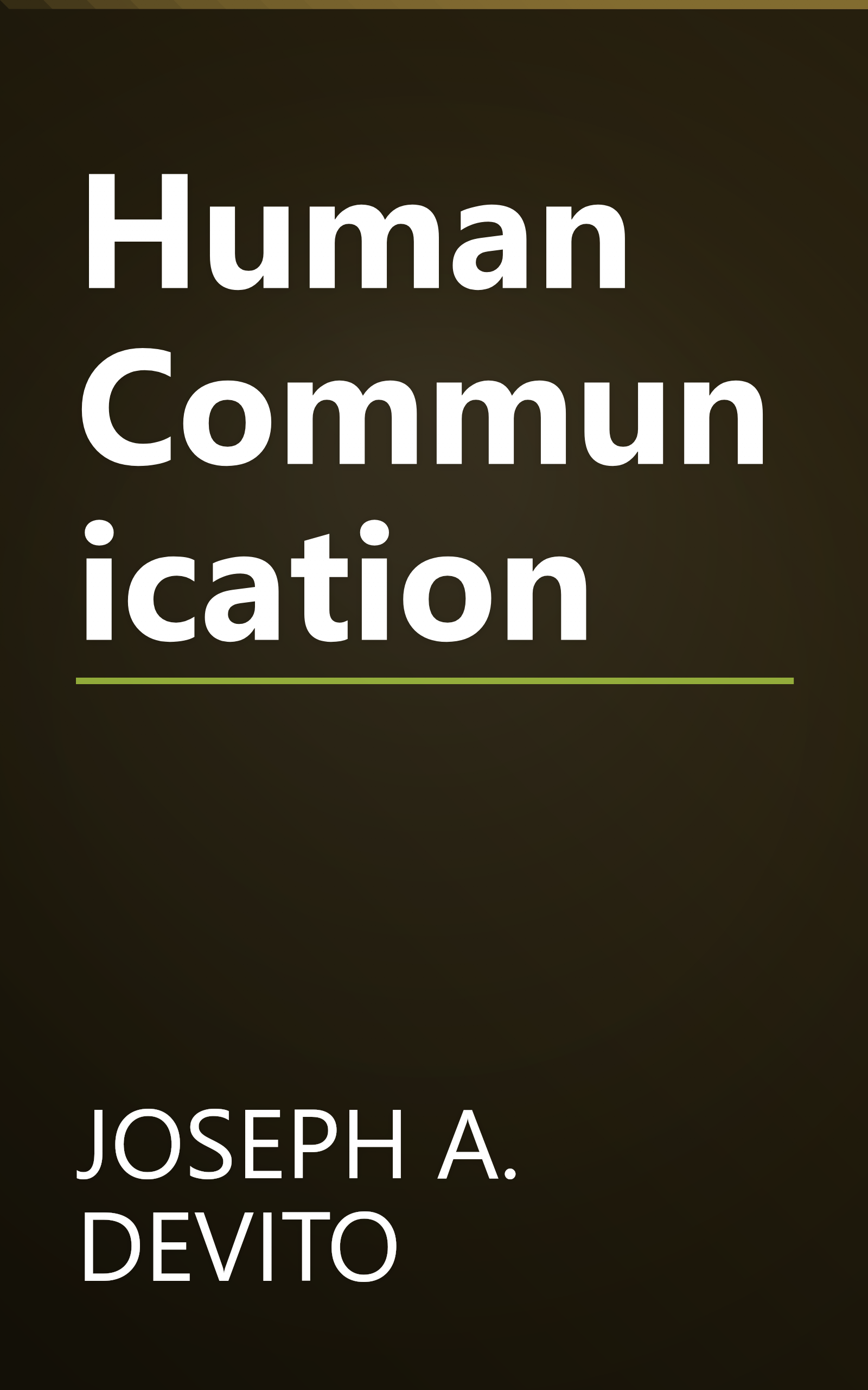 Human Communication book cover