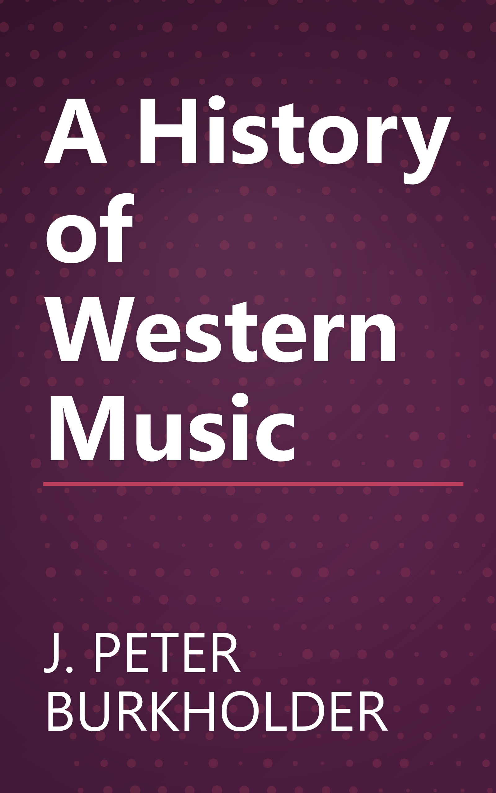 A History of Western Music book cover