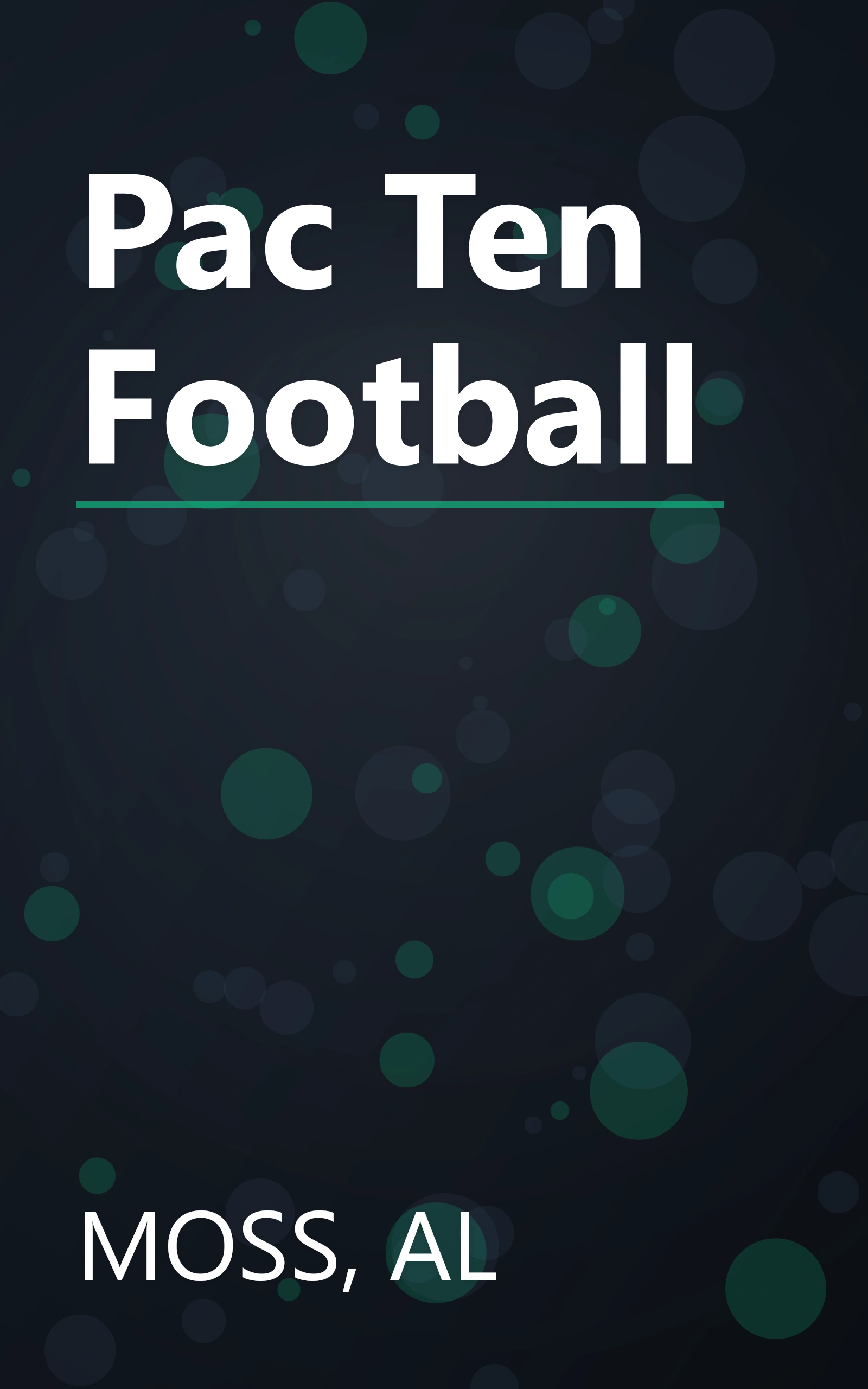 Pac Ten Football book cover