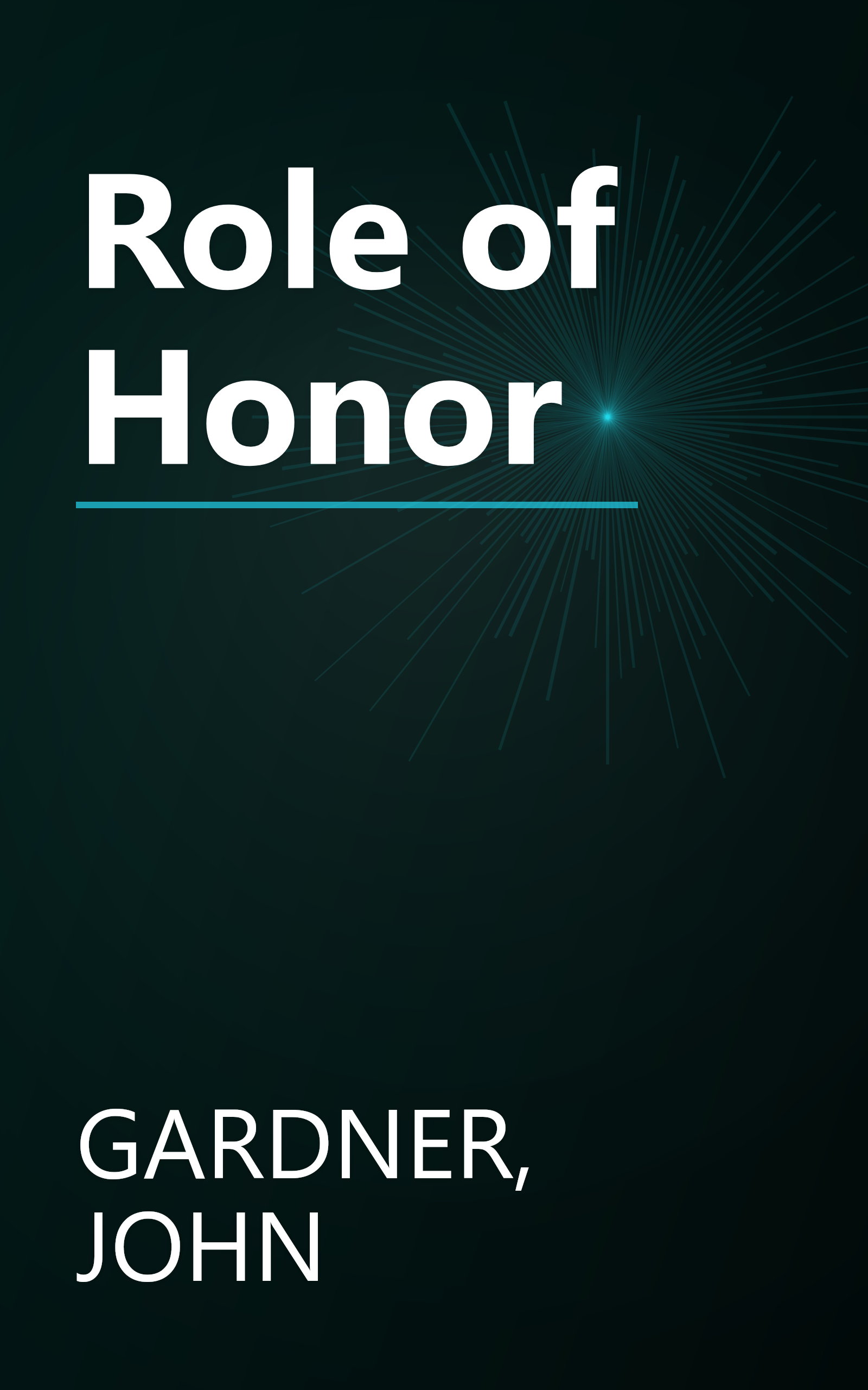 Role of Honor book cover
