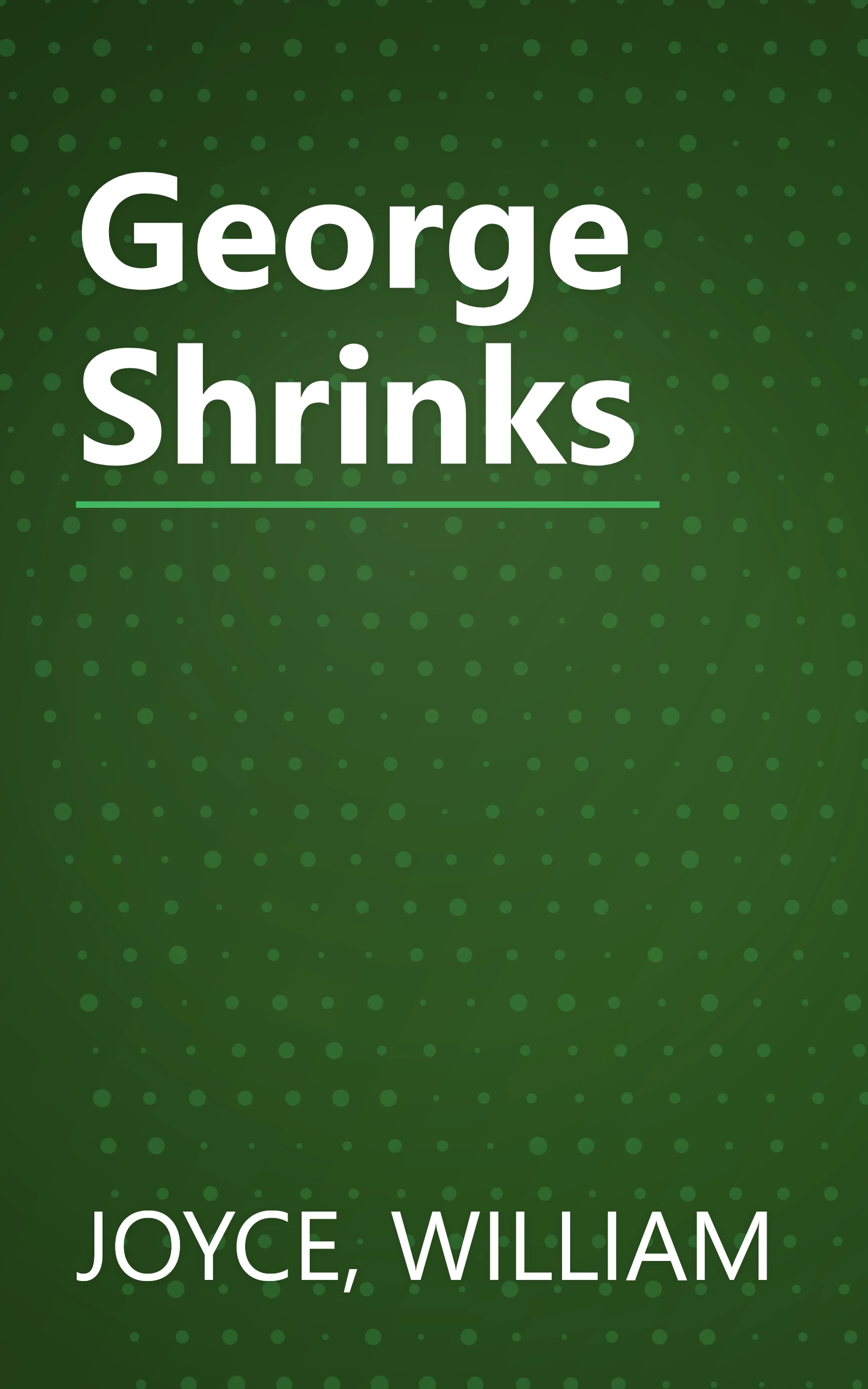 George Shrinks book cover