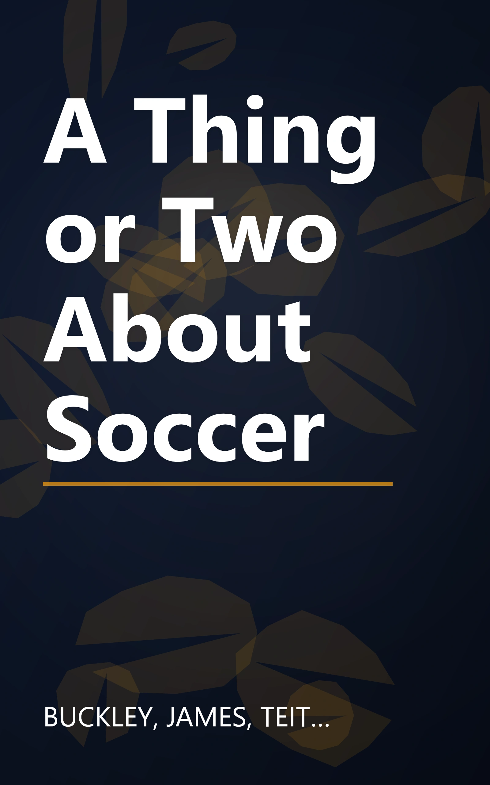 A Thing or Two About Soccer book cover