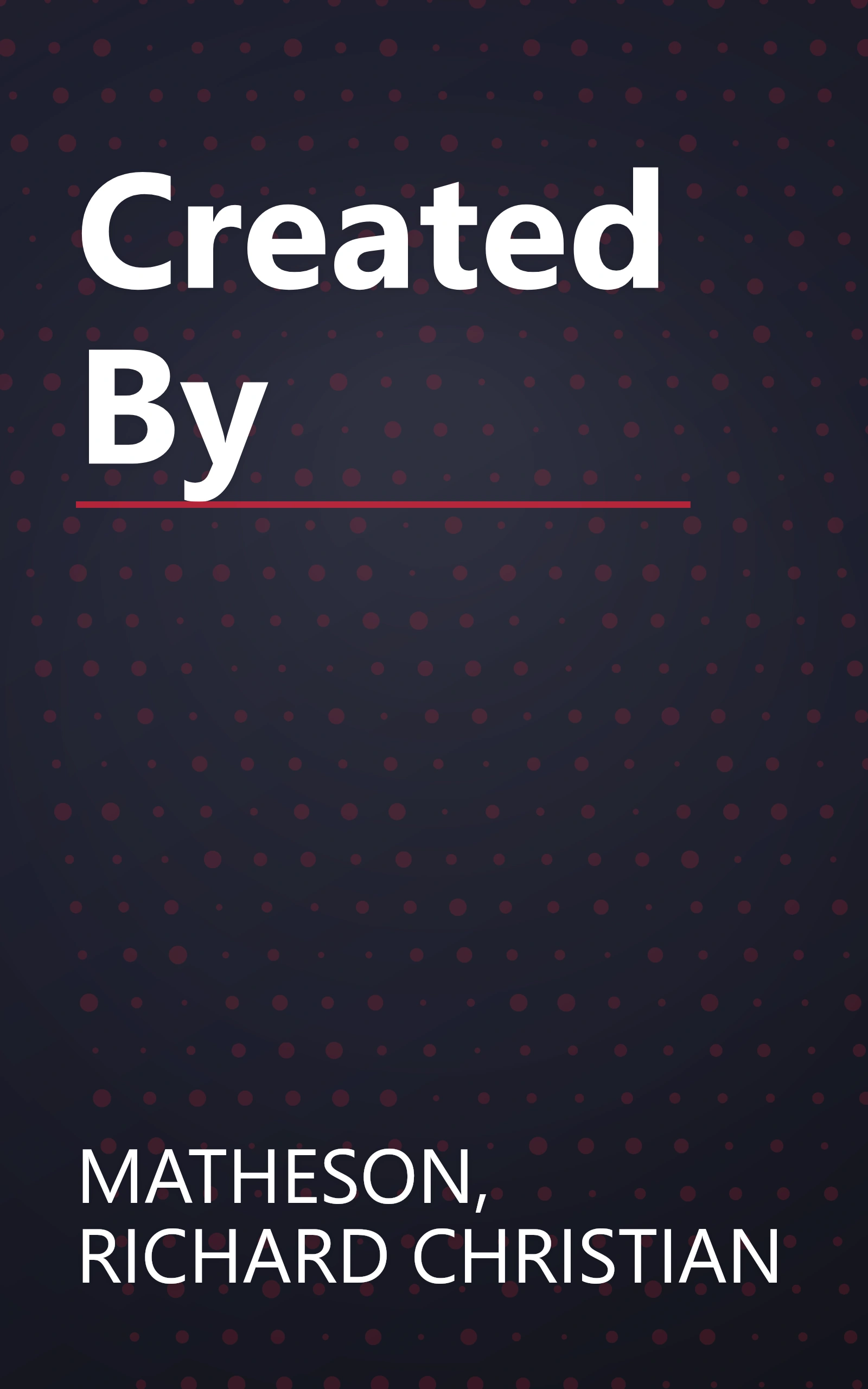 Created By book cover