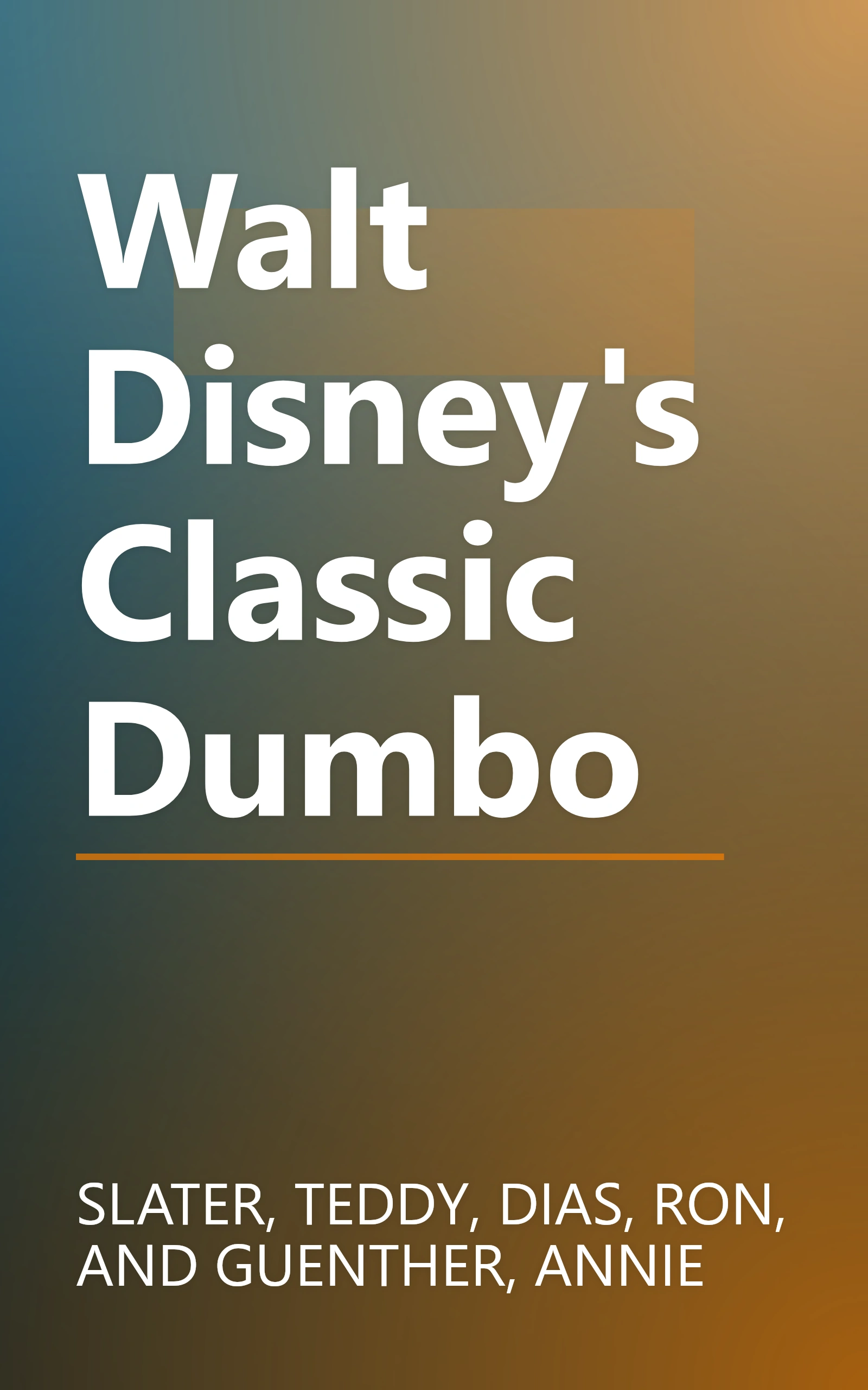 Walt Disney's Classic Dumbo book cover