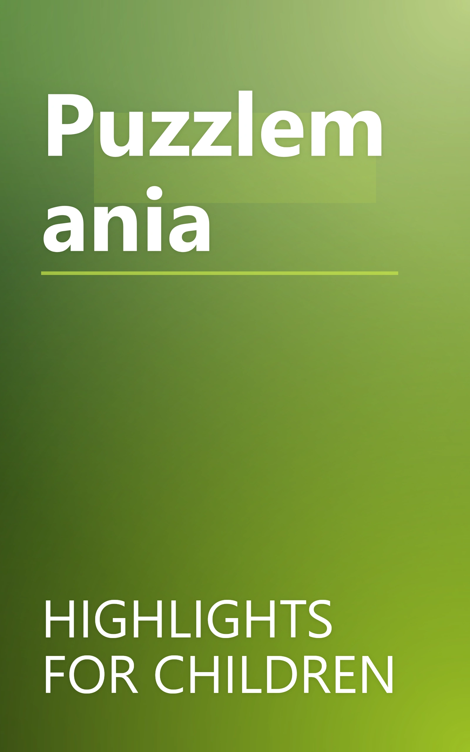 Puzzlemania book cover