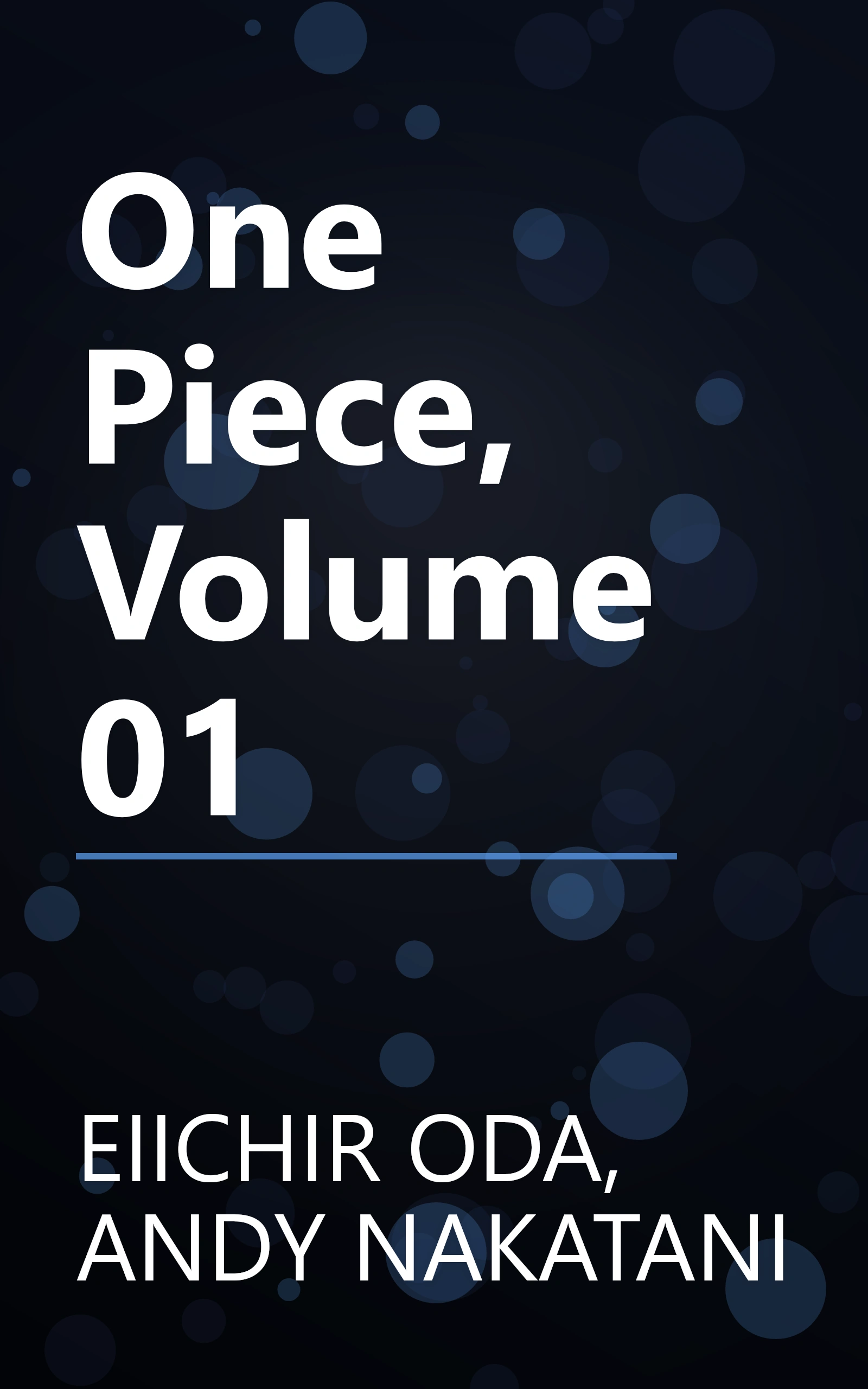 One Piece, Volume 01 book cover