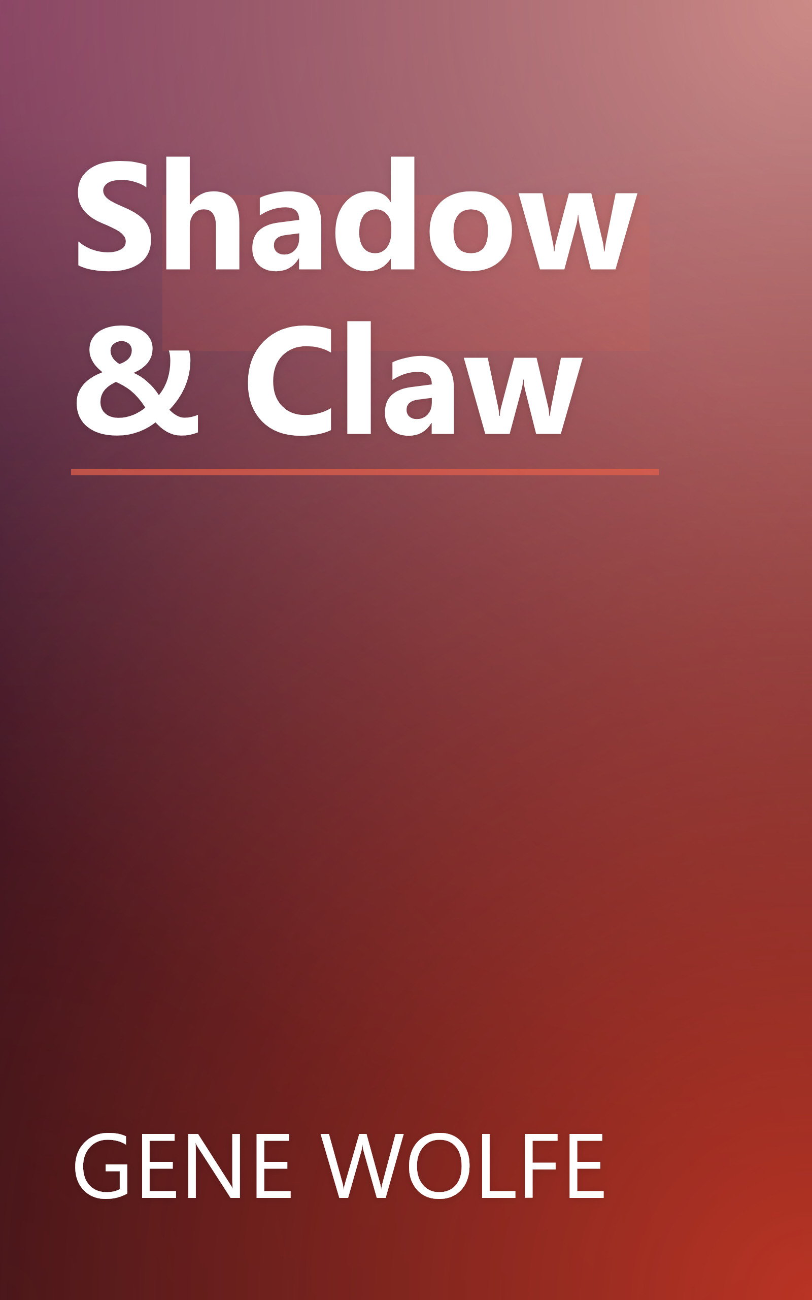 Shadow & Claw book cover