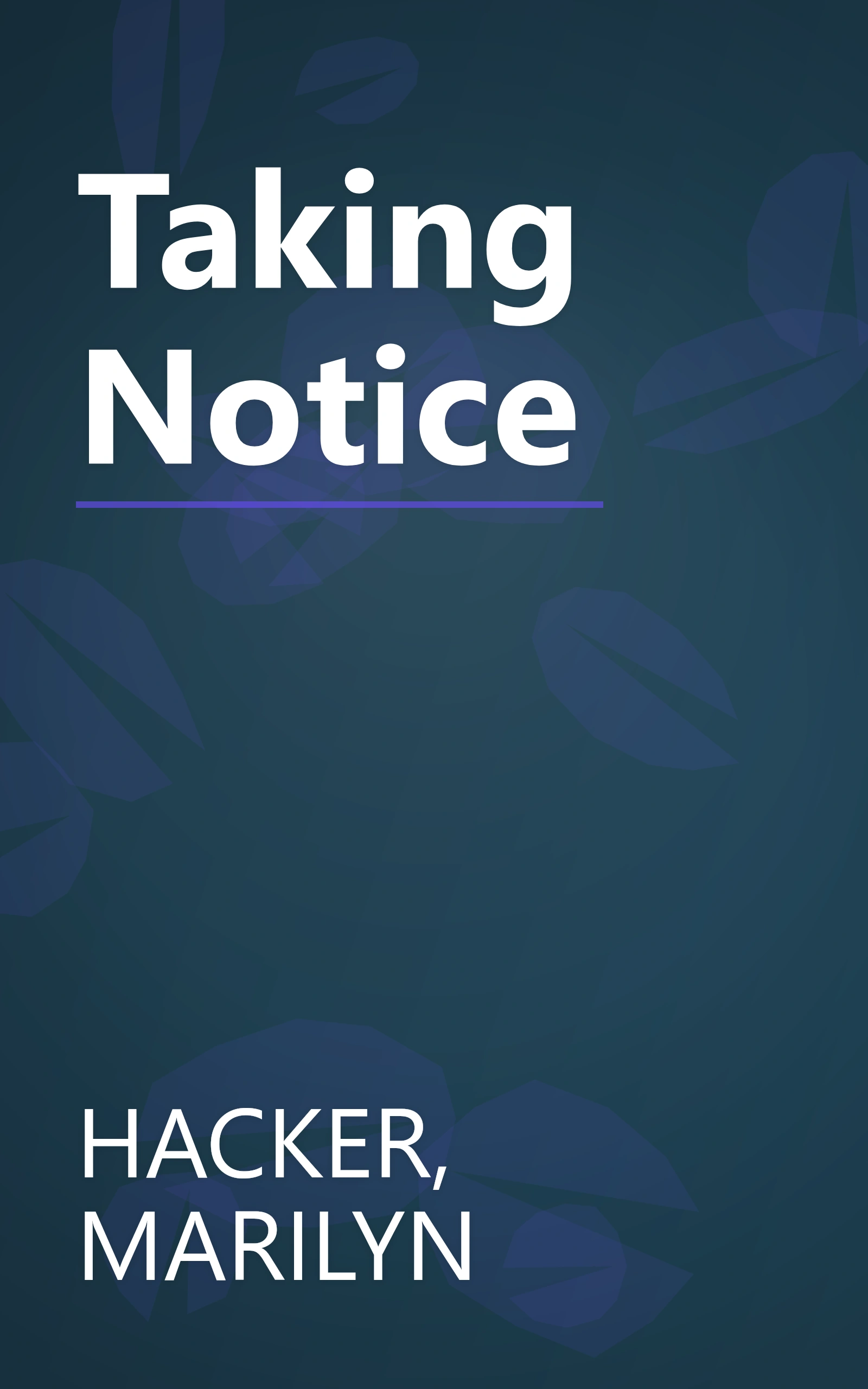 Taking Notice book cover