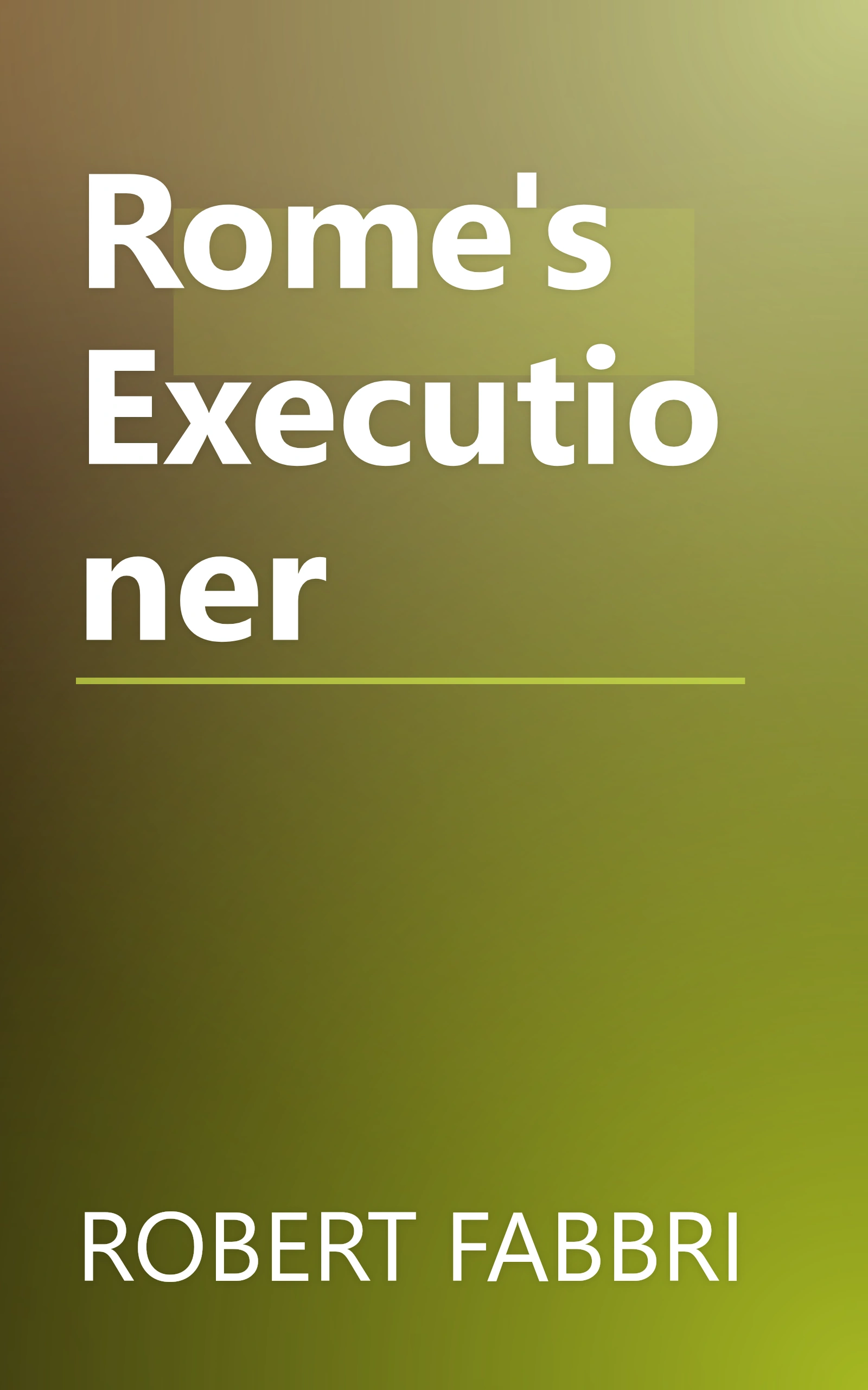 Rome's Executioner book cover