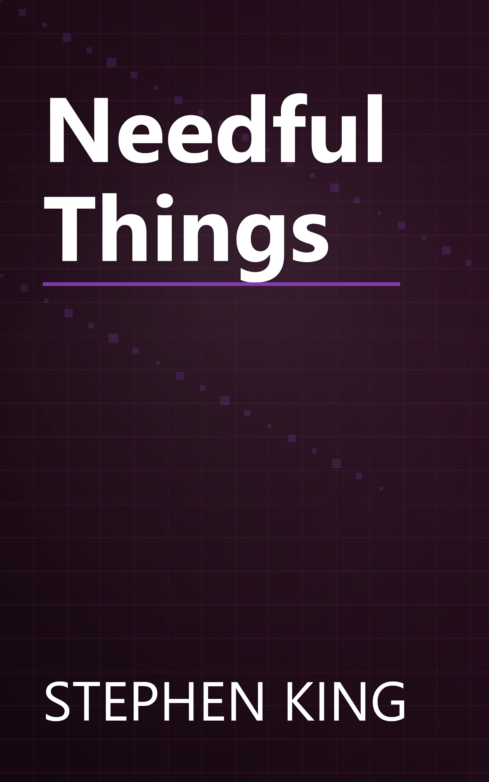Needful Things book cover