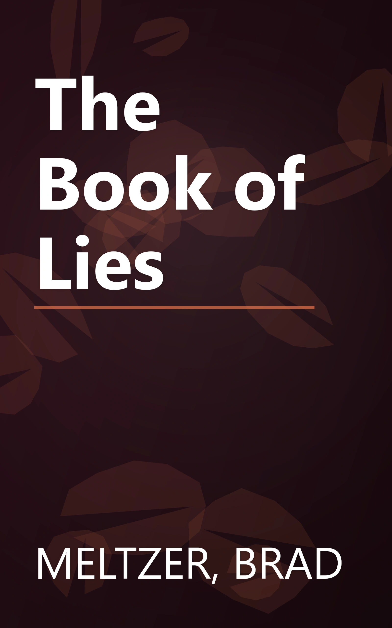 The Book of Lies book cover