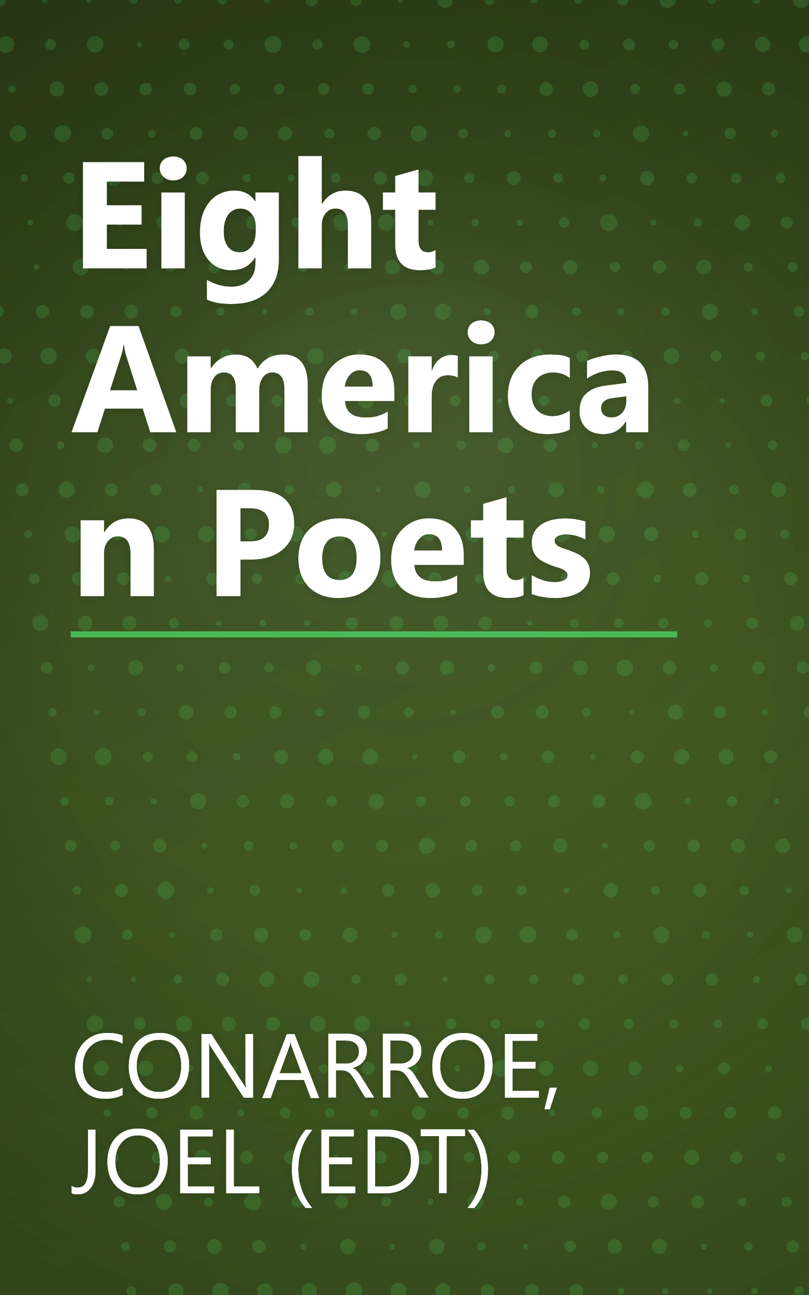 Eight American Poets book cover