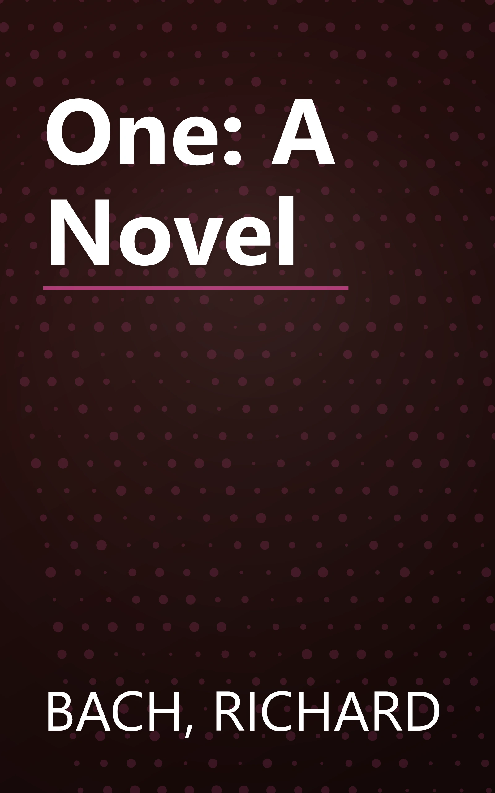 One: A Novel book cover