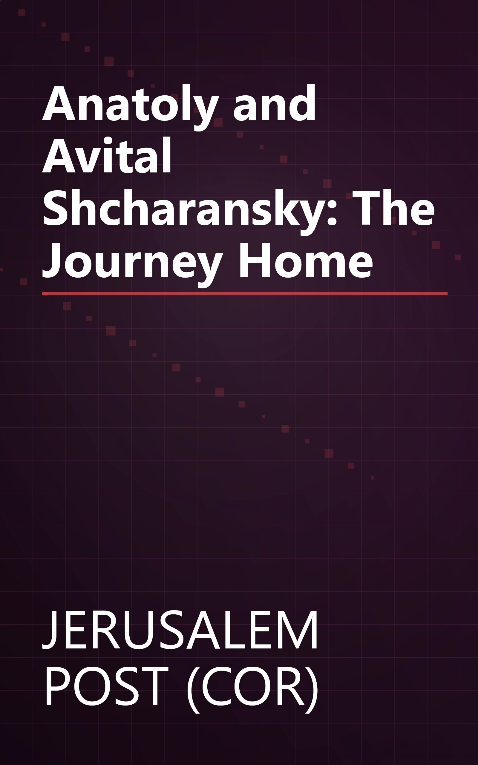 Anatoly and Avital Shcharansky: The Journey Home book cover