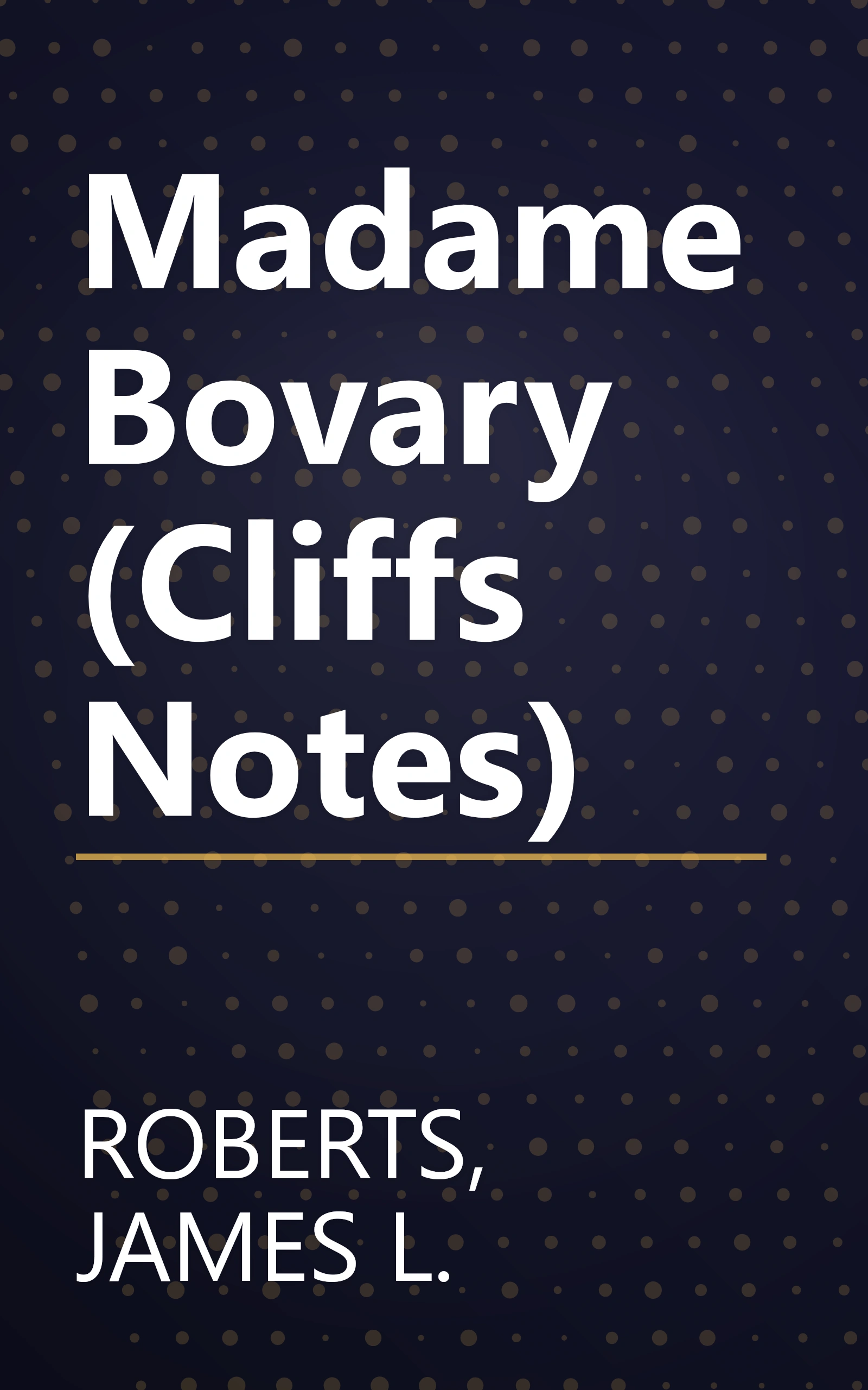 Madame Bovary (Cliffs Notes) book cover