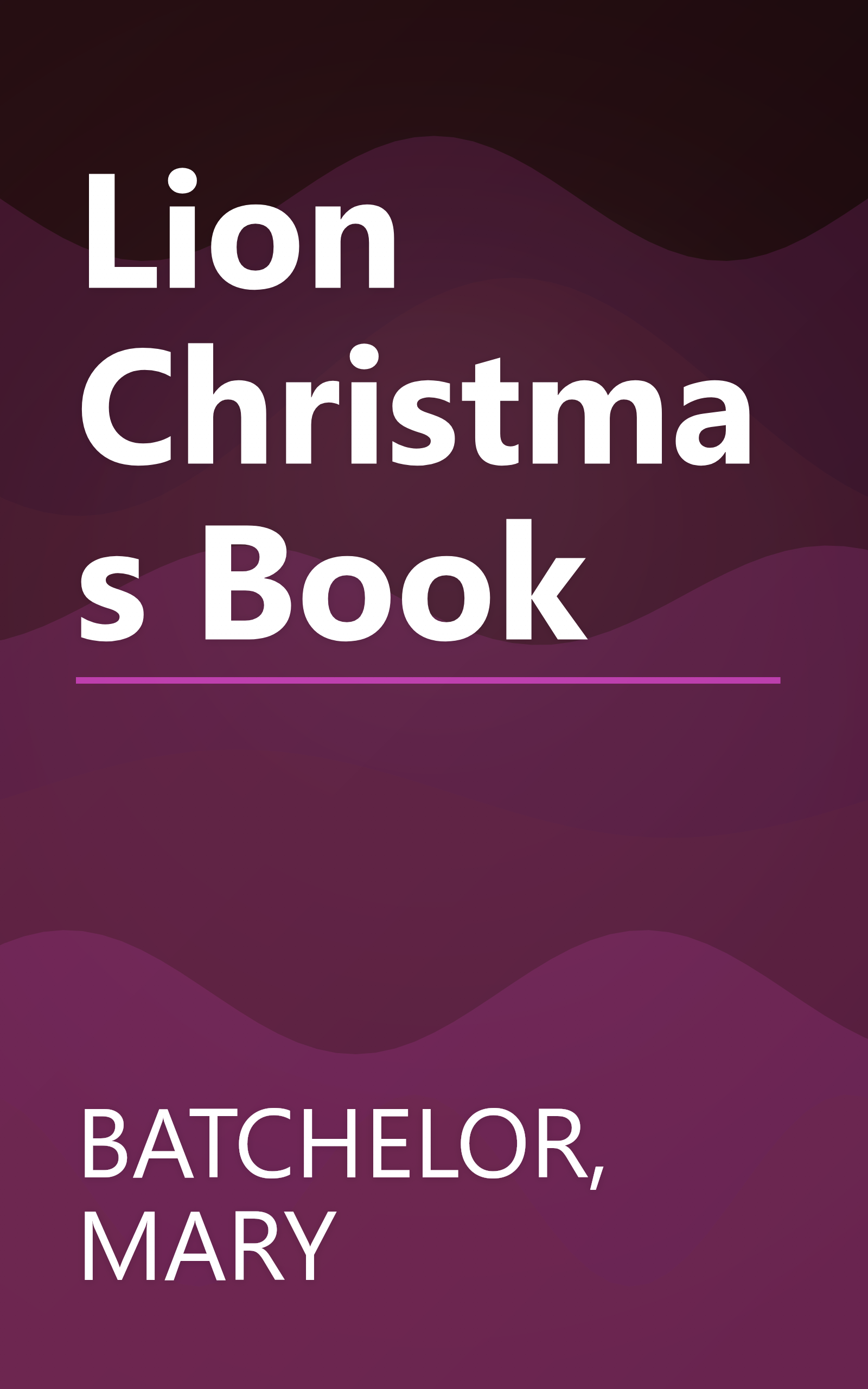 Lion Christmas Book book cover
