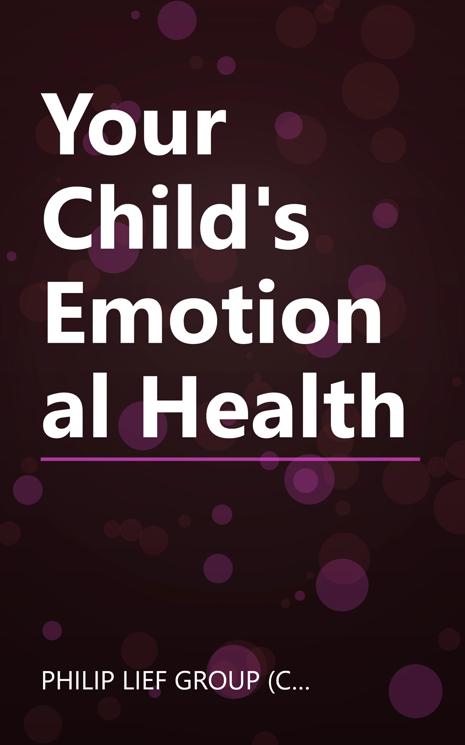 Your Child's Emotional Health book cover