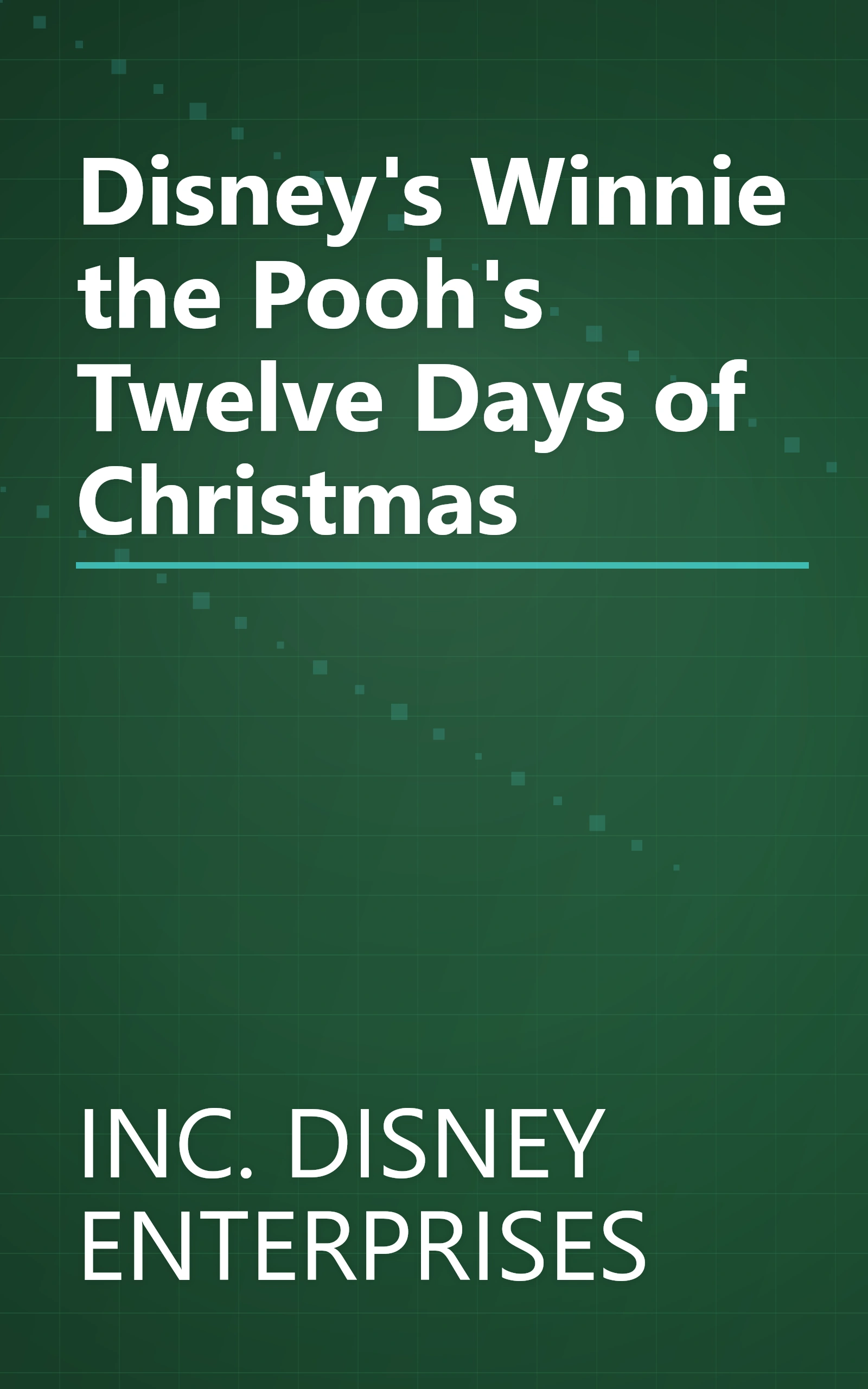 Disney's Winnie the Pooh's Twelve Days of Christmas book cover
