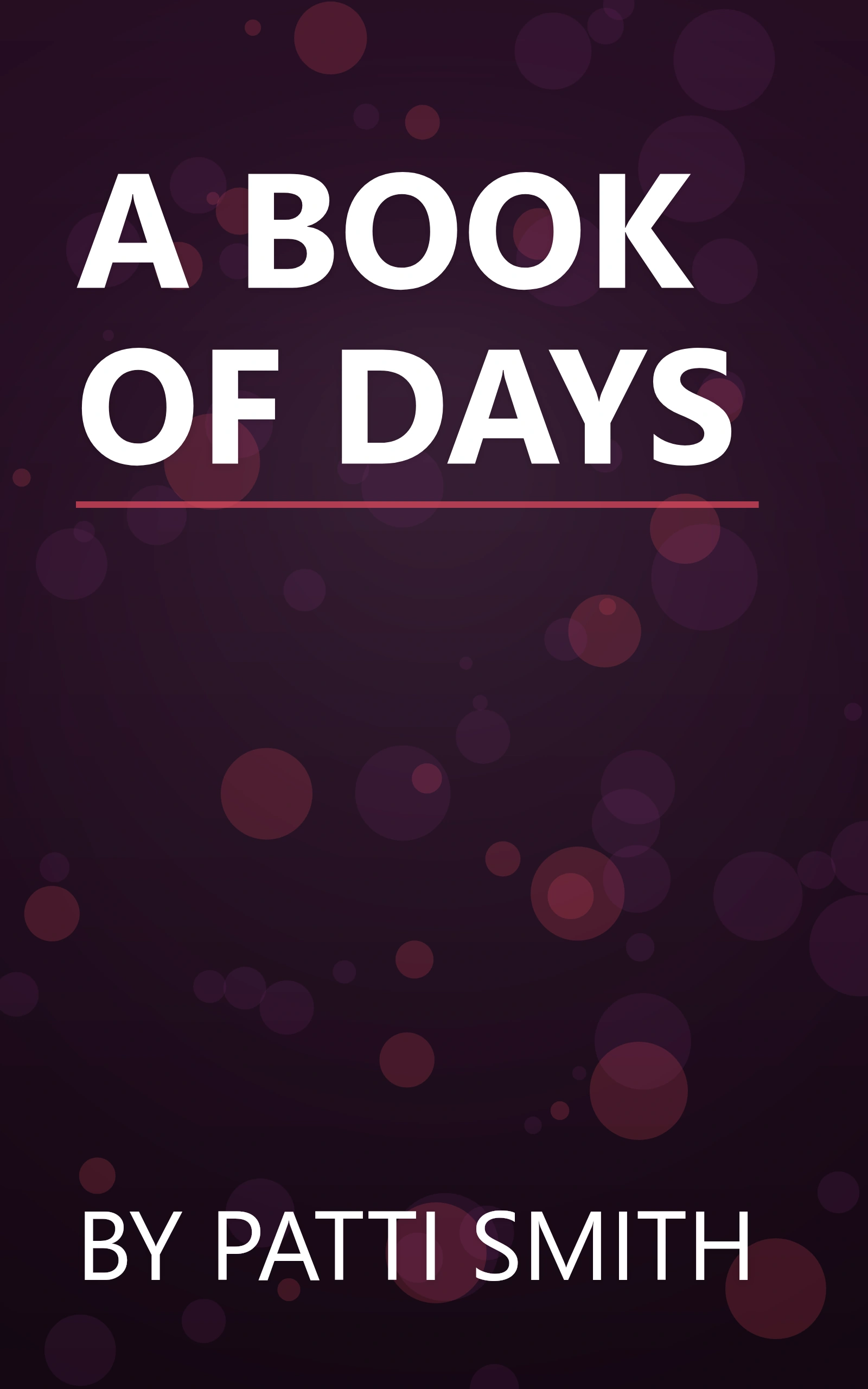 A BOOK OF DAYS book cover