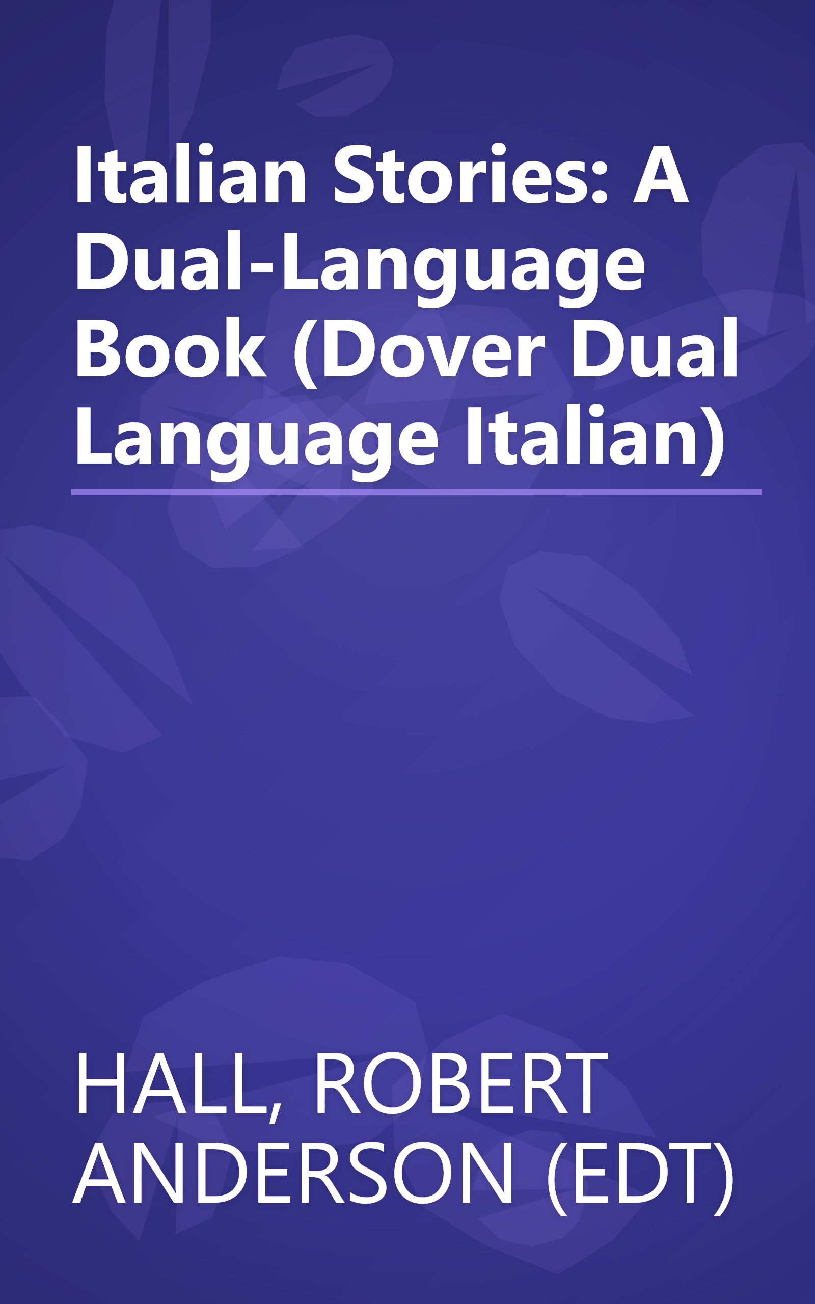 Italian Stories: A Dual-Language Book (Dover Dual Language Italian) book cover